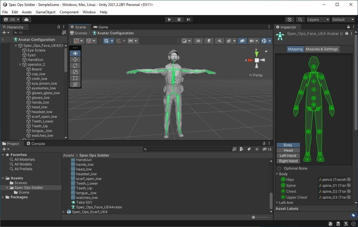 3D model Spec Ops Soldier VR / AR / low-poly | CGTrader