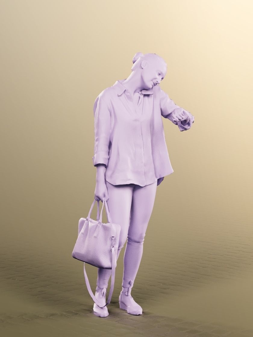 3D model Marlene 13760 - Standing Casual Woman VR / AR / low-poly | CGTrader