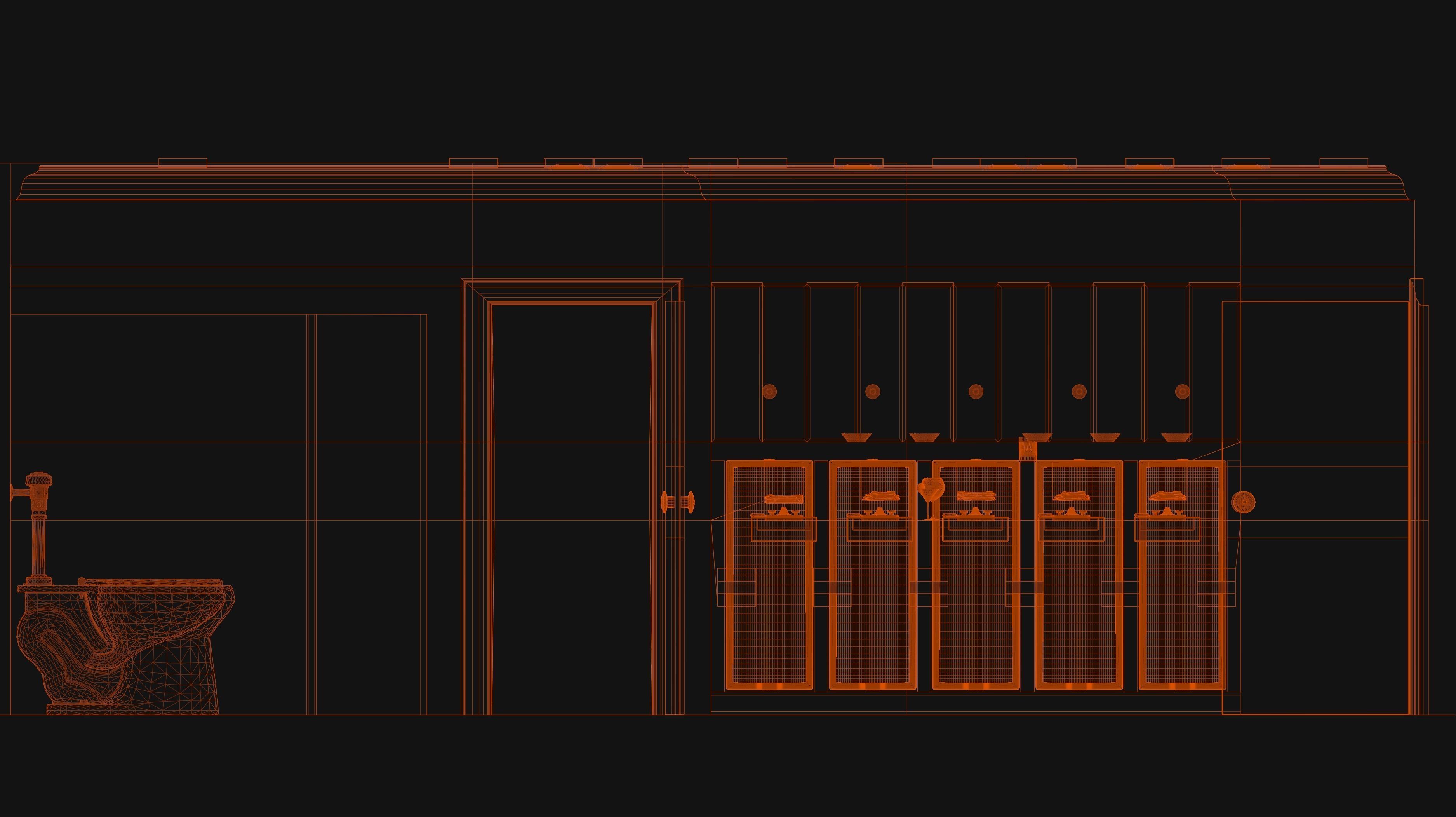 The Shining 1980 - Overlook Hotel - The Red Bathroom V01 3D model ...