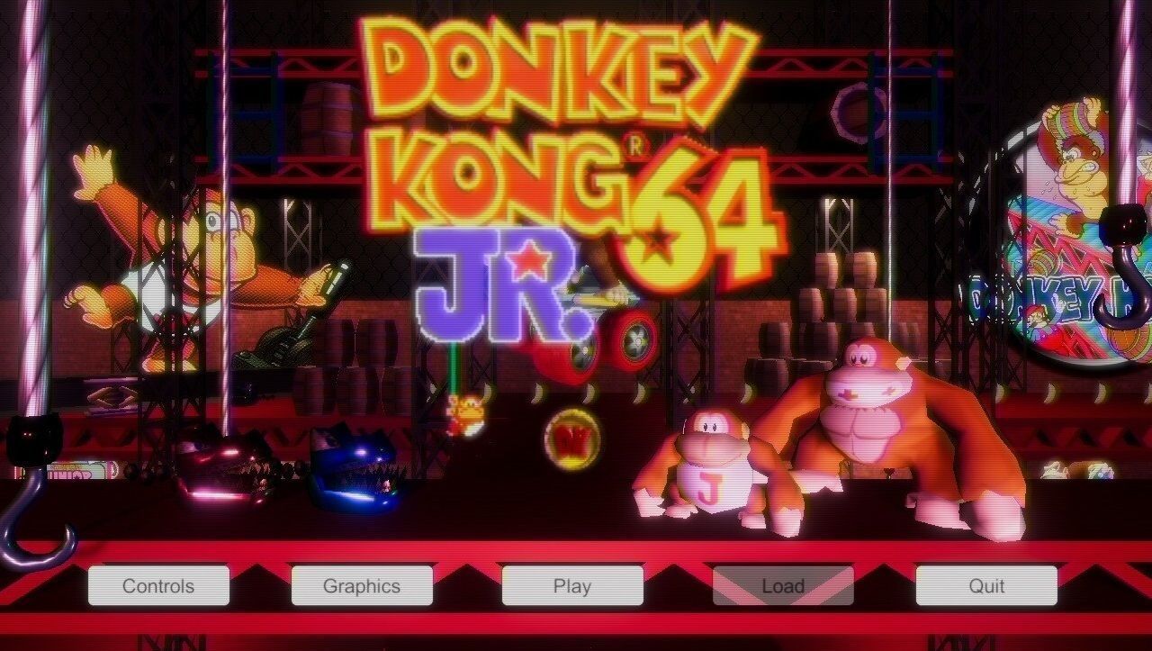 3D model Donkey Kong Classic in Nintendo 64 style VR / AR / low-poly ...