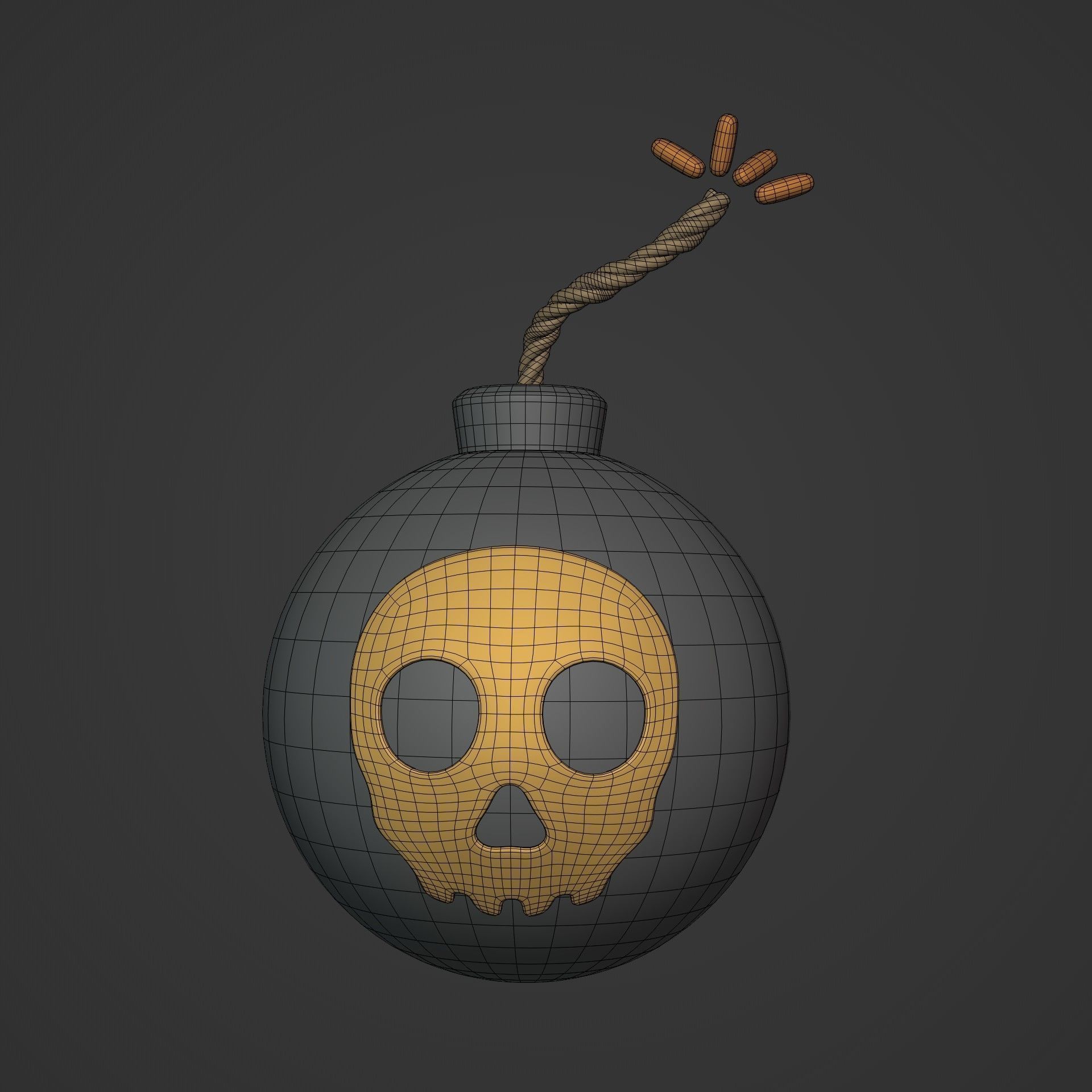 3D model Cartoon Bomb VR / AR / low-poly | CGTrader