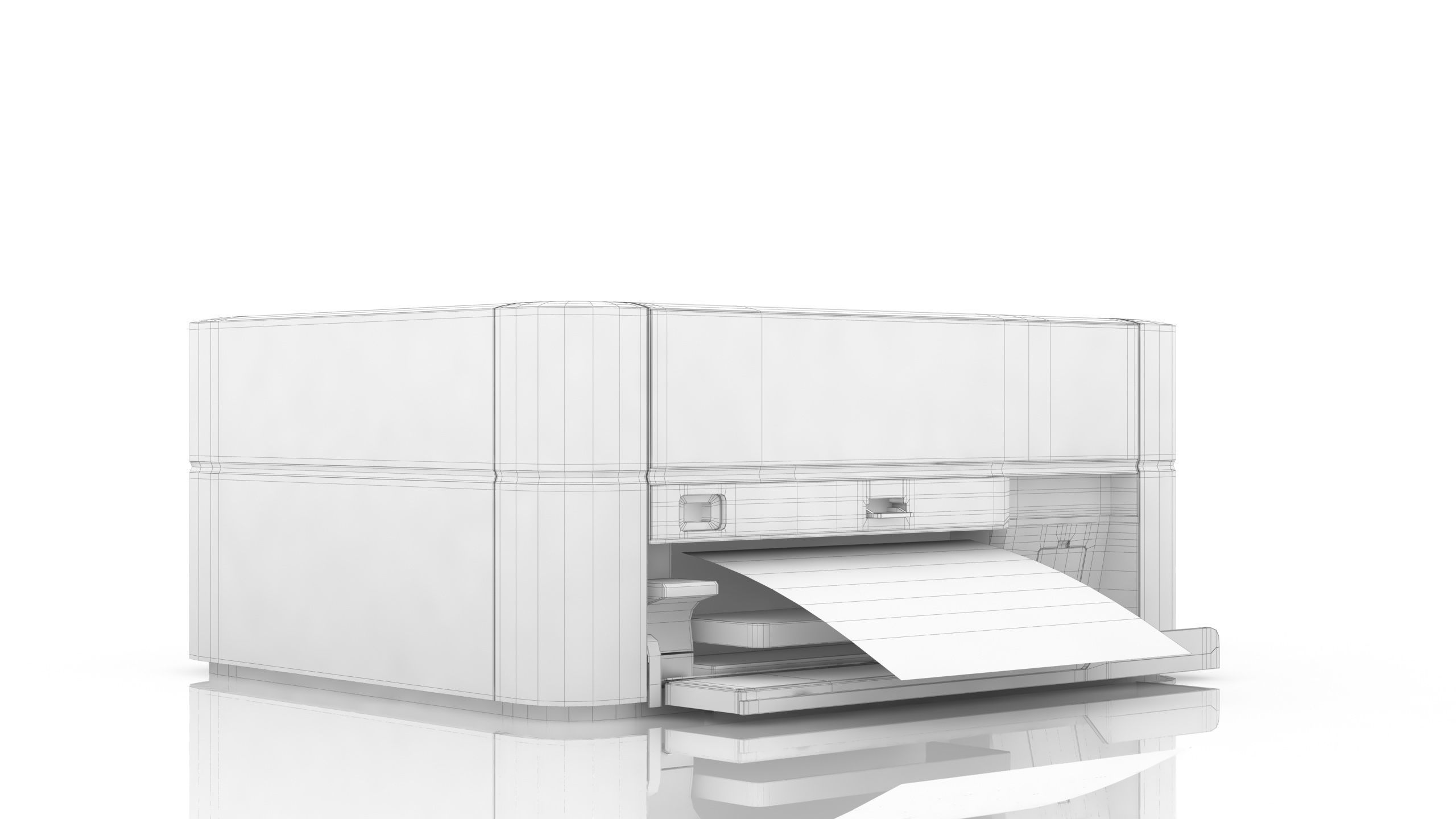 3D model Epson L850 Photo All-in-One Ink Tank Printer VR / AR / low ...