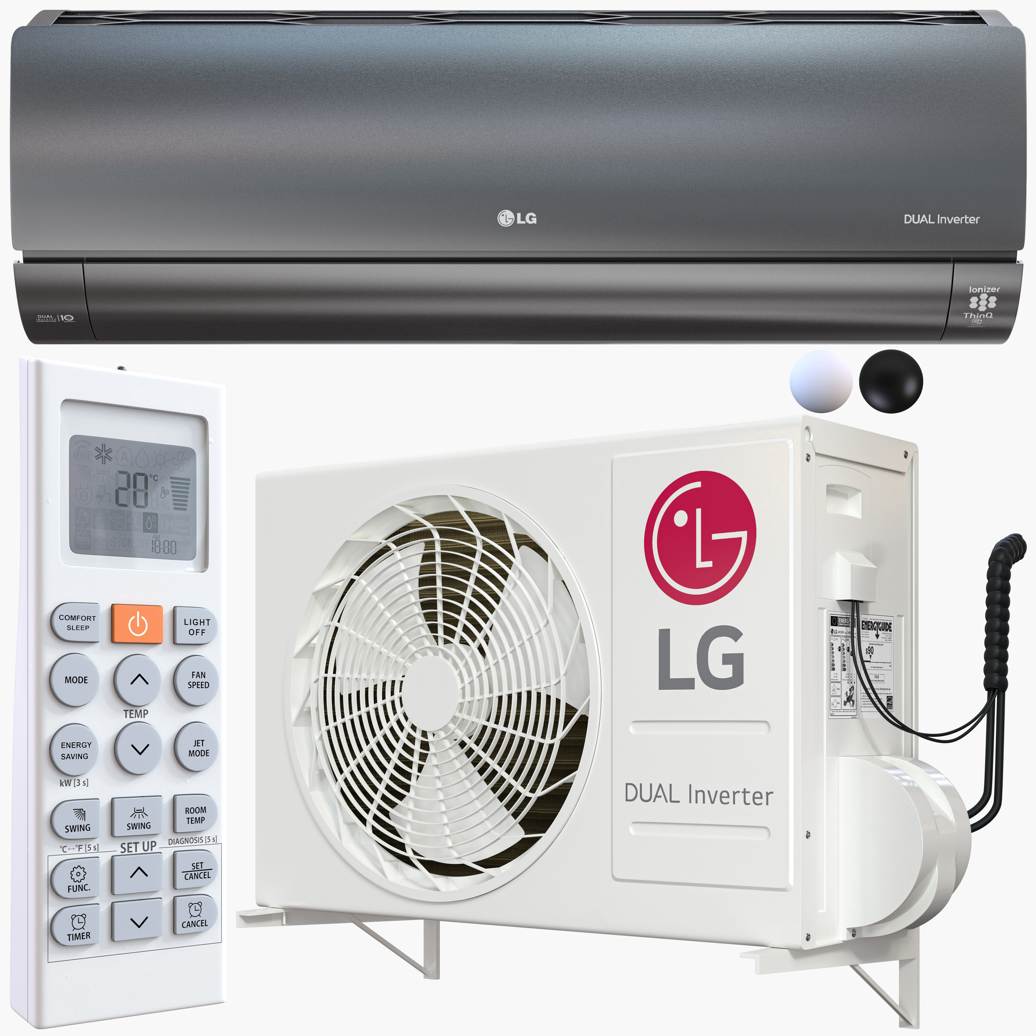 3D model lg air conditioners VR / AR / low-poly | CGTrader