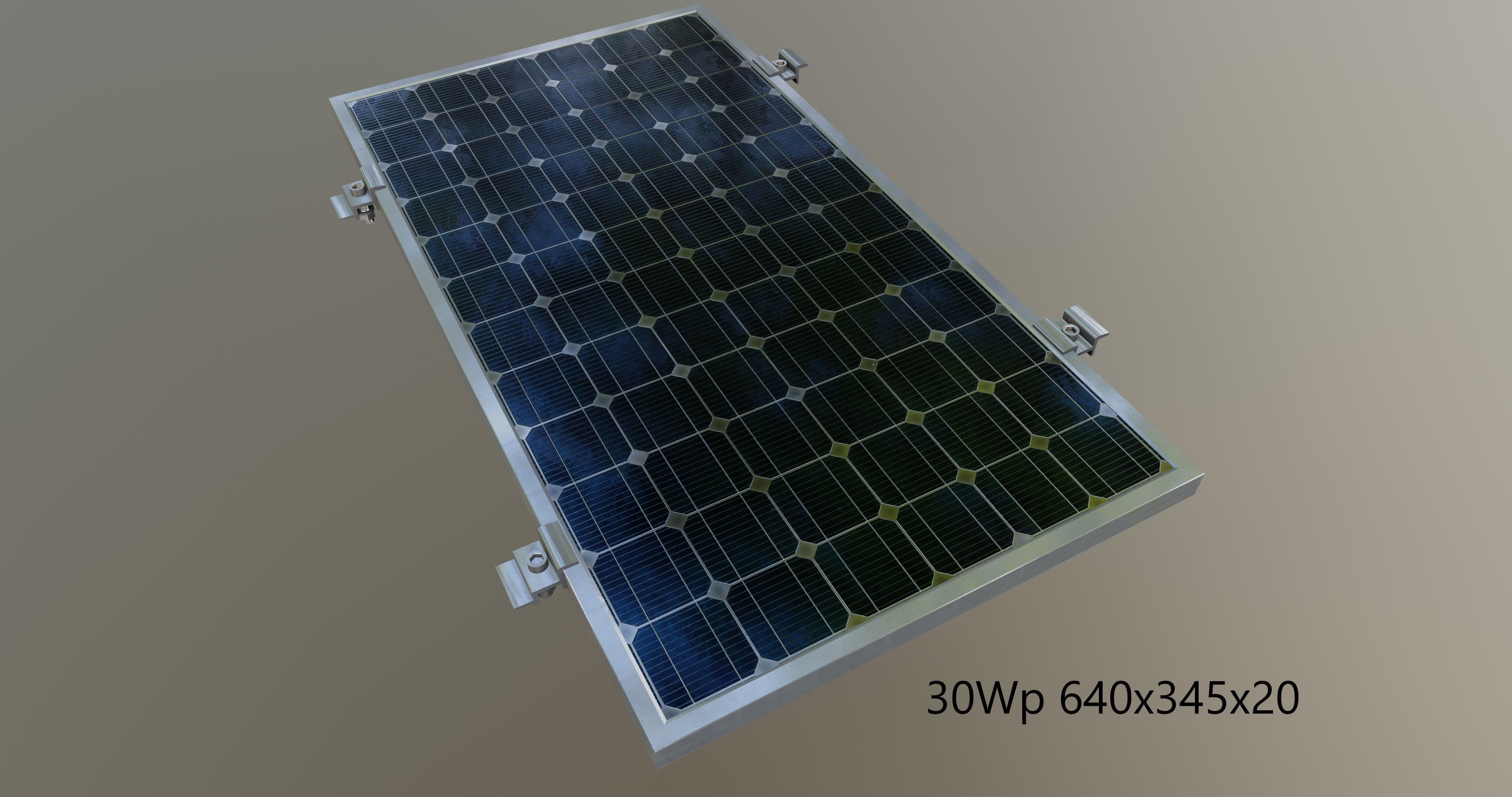 All Dimensions Solar Panel 3D model | CGTrader
