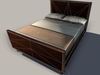 3D model Low-Poly Queen Size Bed VR / AR / low-poly | CGTrader