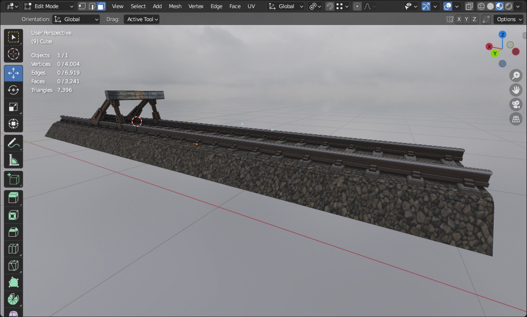 3D model Wornrailway buffer VR / AR / low-poly | CGTrader