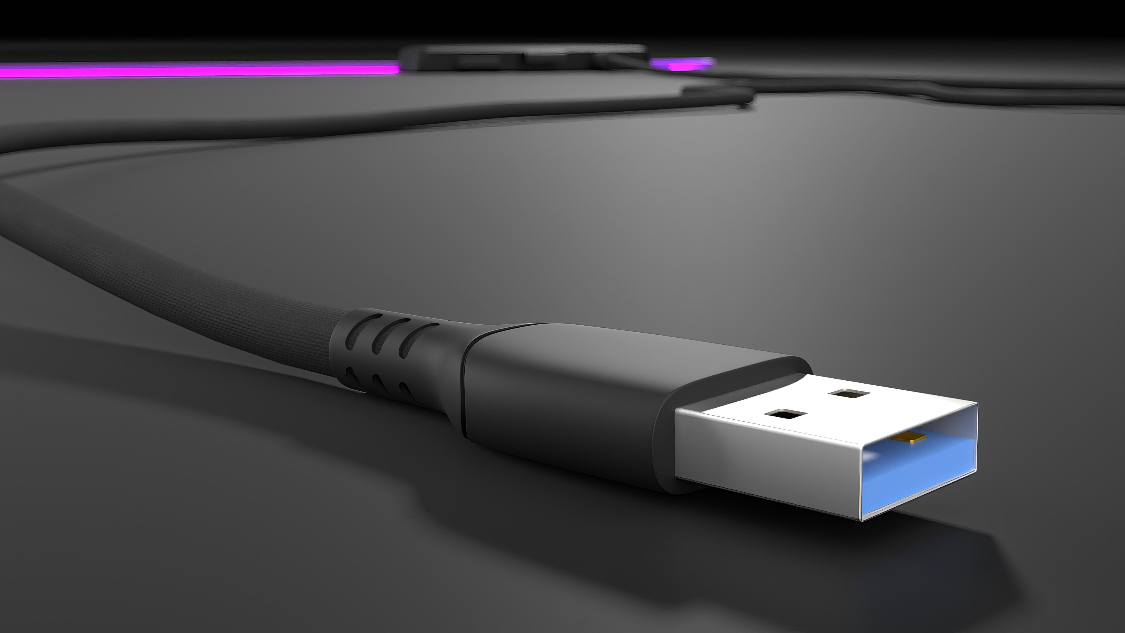 Realistic Razer mouse pad fire fly 3D model animated | CGTrader