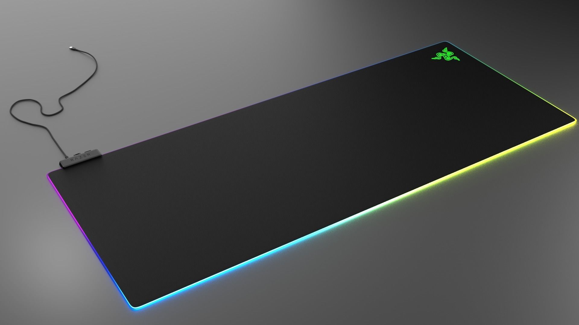 Realistic Razer mouse pad fire fly 3D model animated | CGTrader