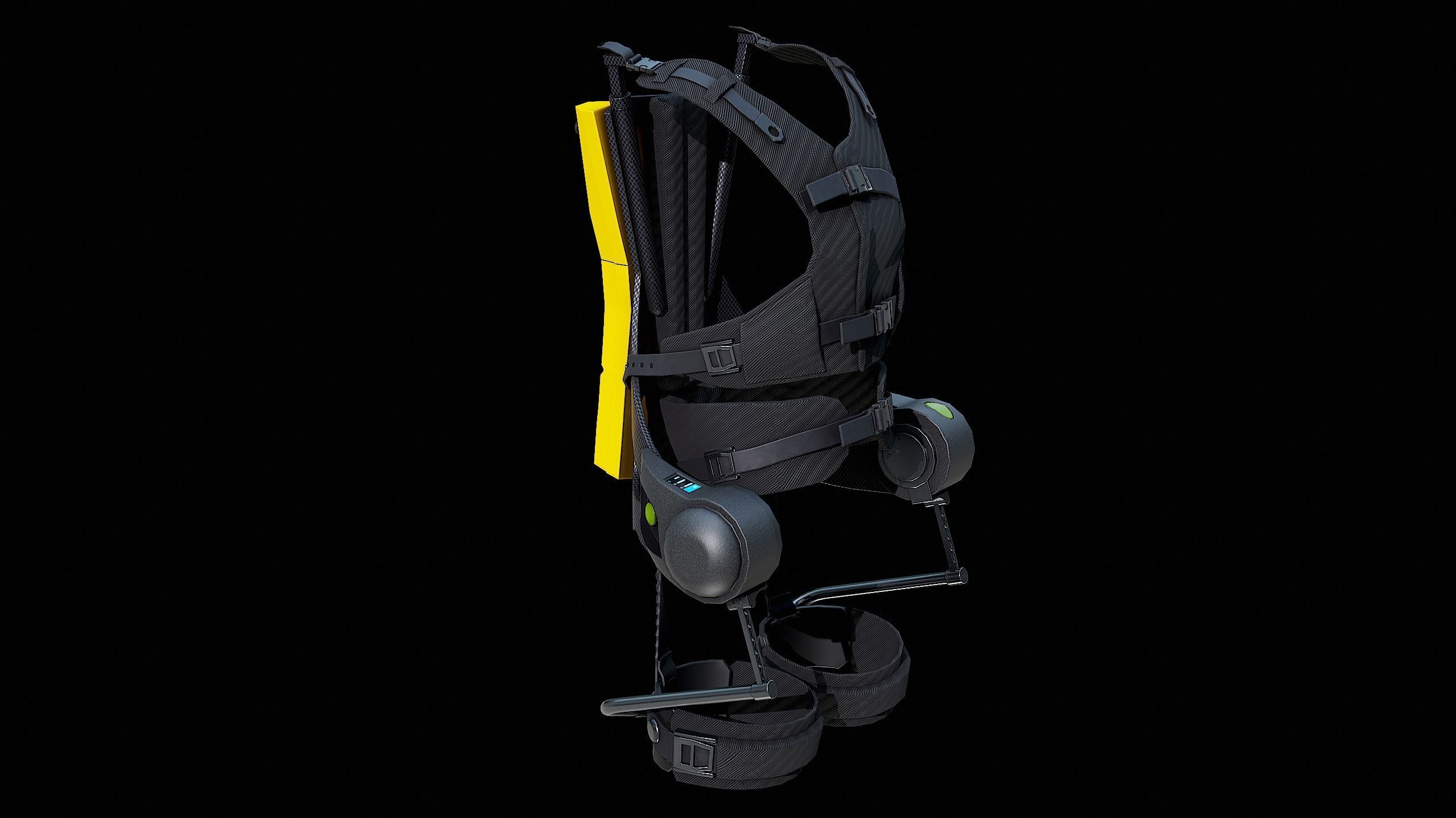 3D model Exoskeleton German Bionic Cray-X Yellow 2023 - PBR VR / AR ...