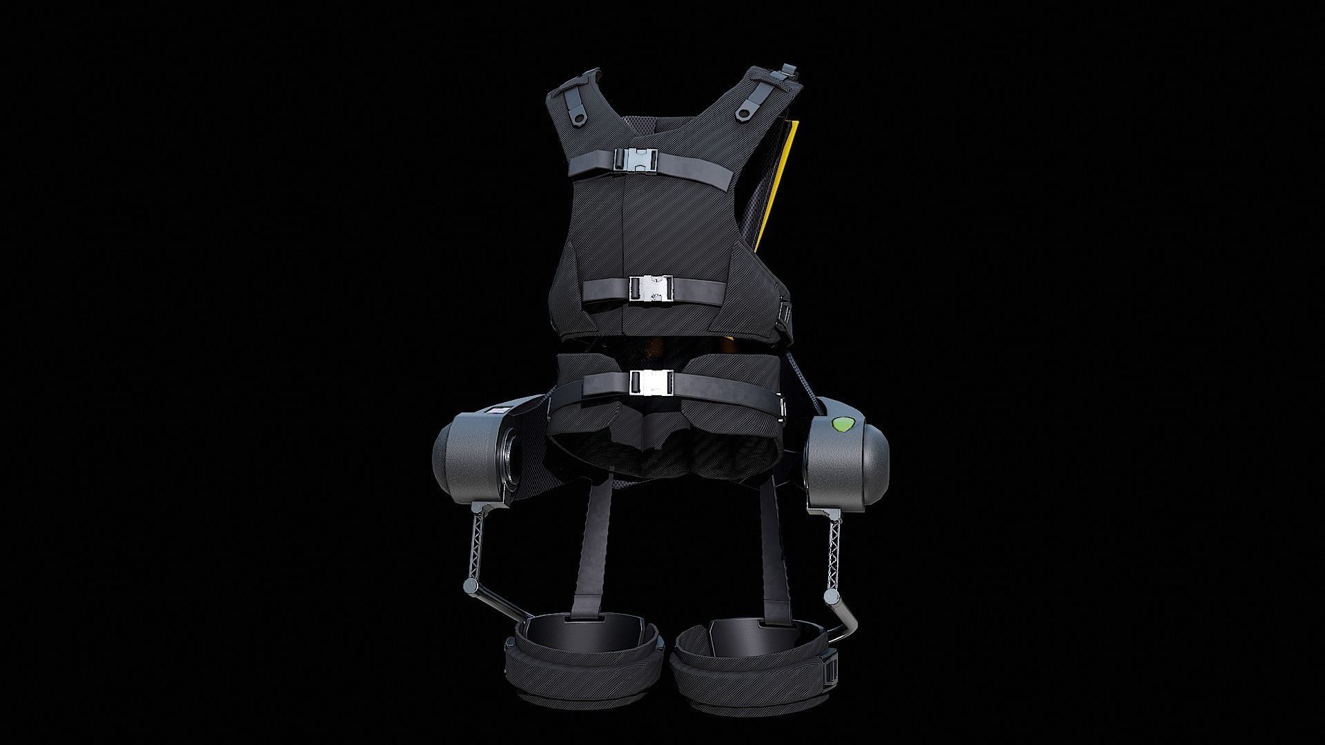3D model Exoskeleton German Bionic Cray-X Yellow 2023 - PBR VR / AR ...