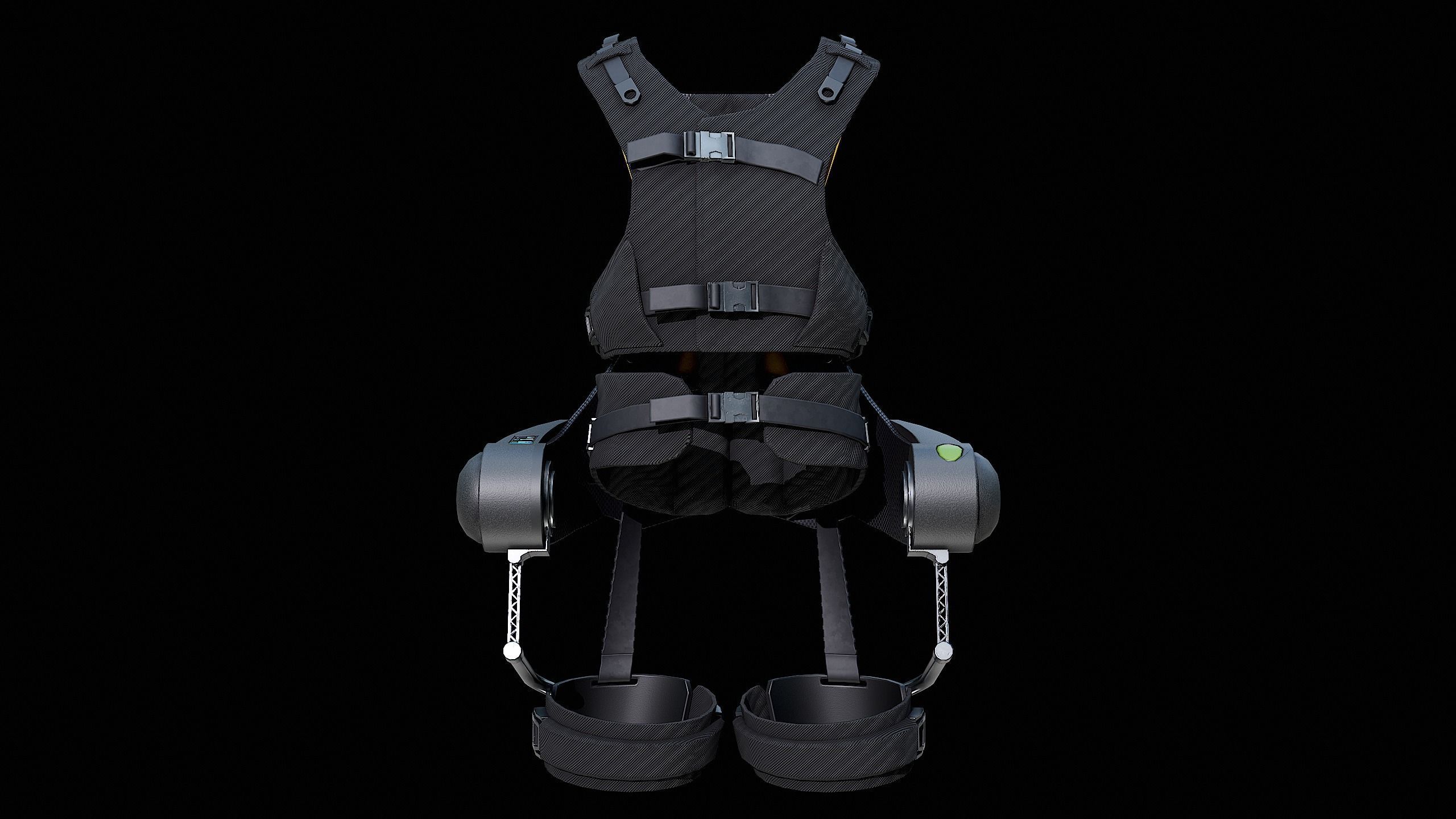 3D model Exoskeleton German Bionic Cray-X Yellow 2023 - PBR VR / AR ...