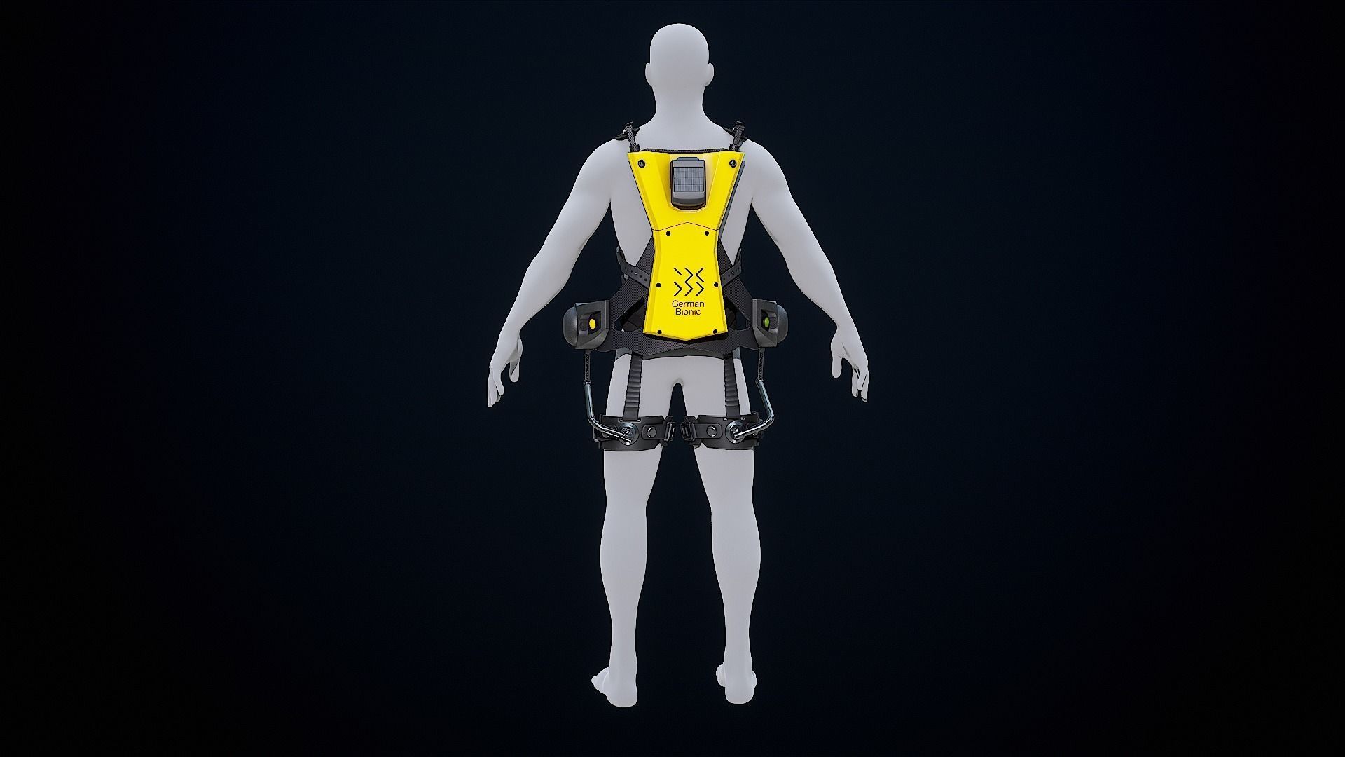 3D model Exoskeleton German Bionic Cray-X Yellow 2023 - PBR VR / AR ...