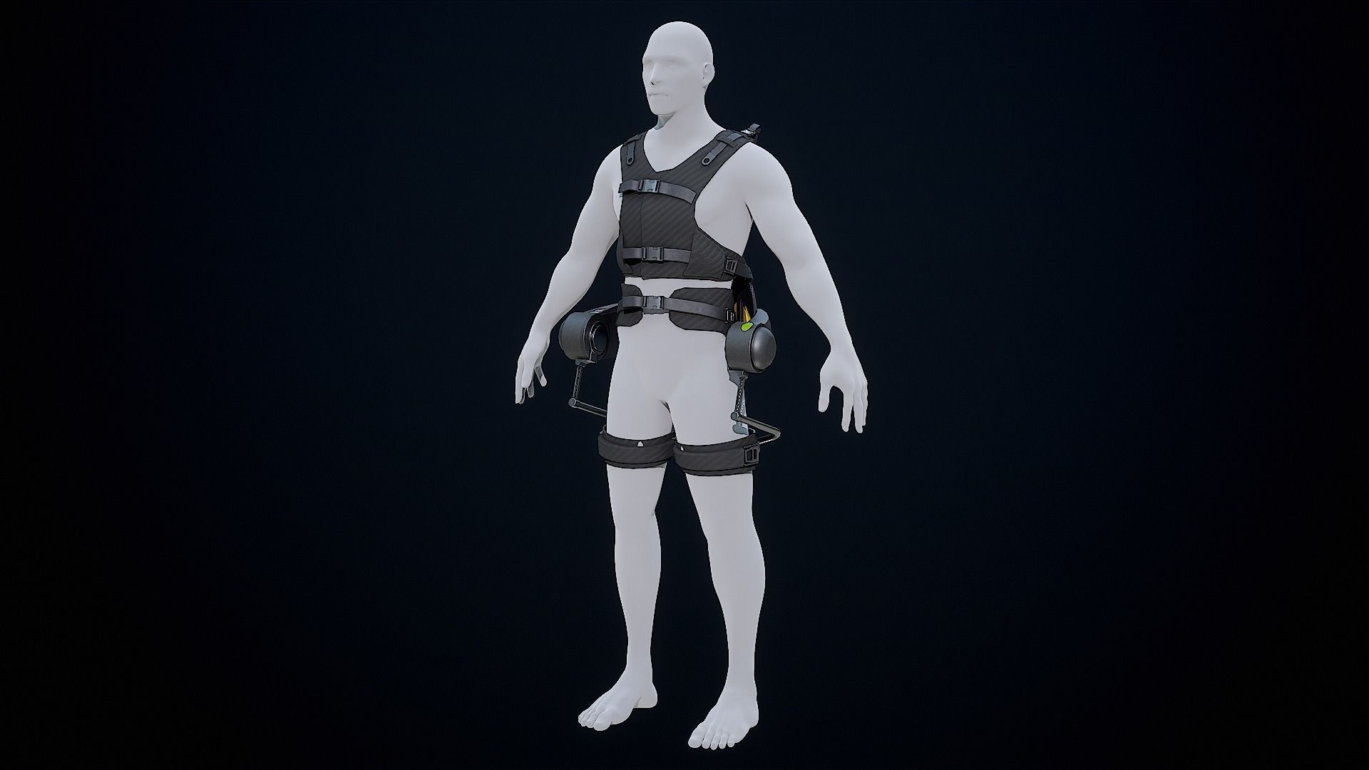 3D model Exoskeleton German Bionic Cray-X Yellow 2023 - PBR VR / AR ...