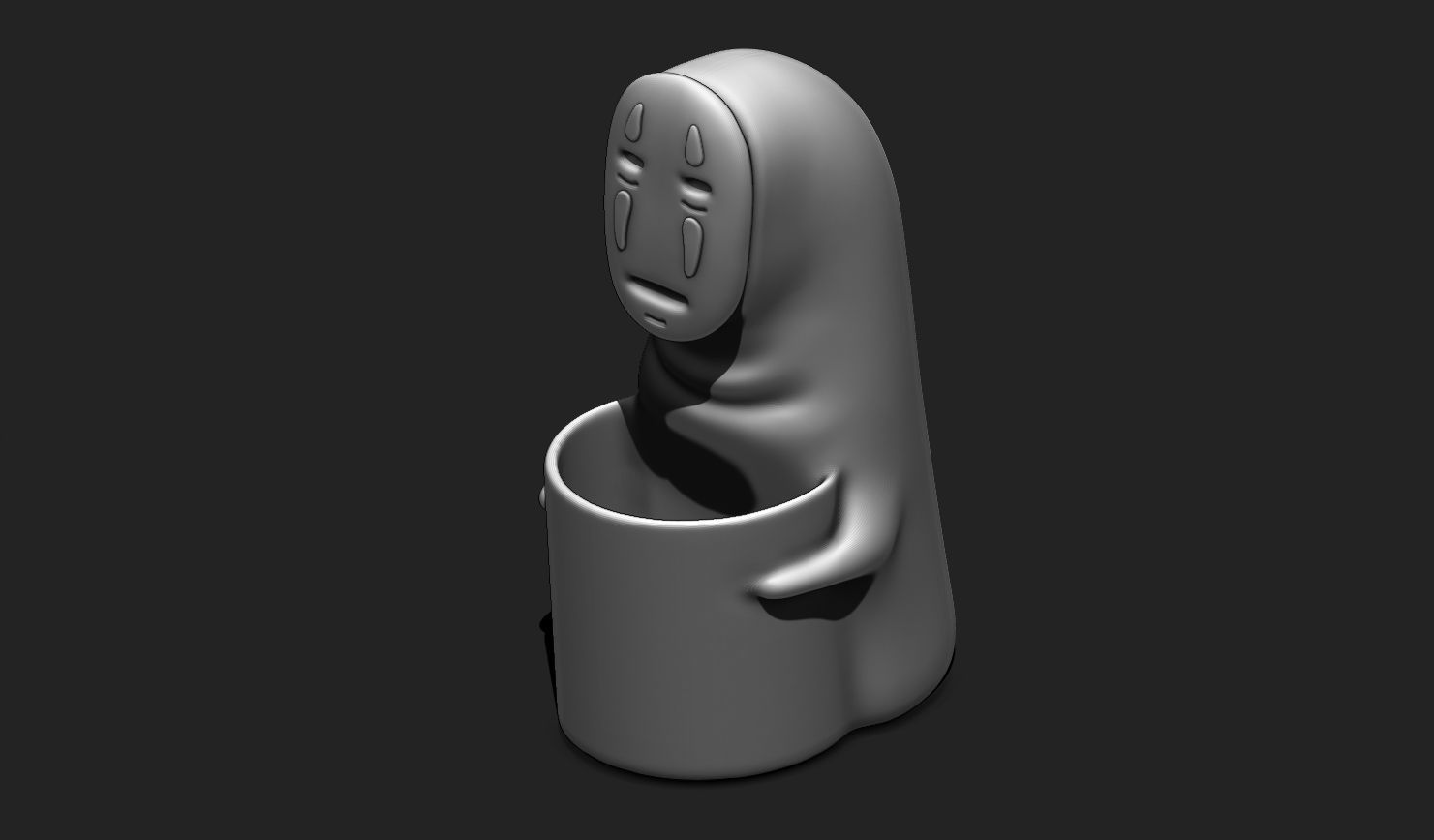 Anime Vase - Stuff Holder - 01 3D model 3D printable | CGTrader