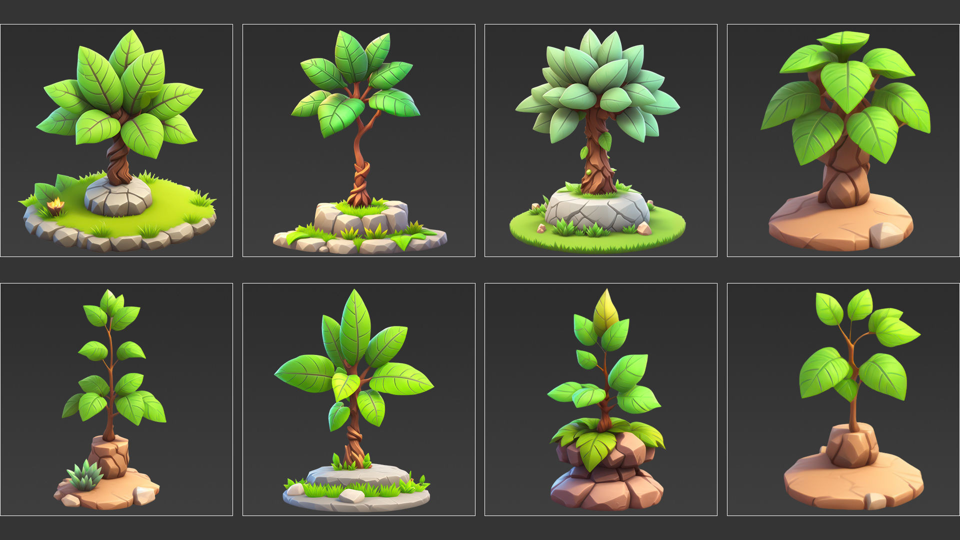 30 Fantasy Plants Game Asset Texture | CGTrader