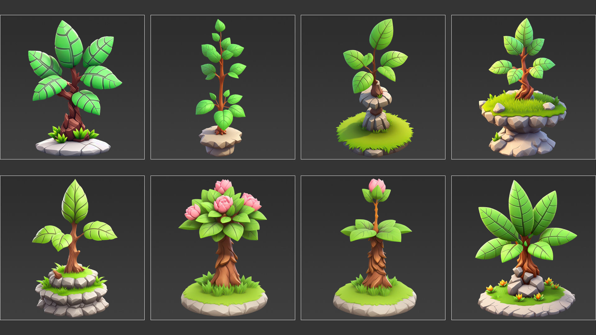 30 Fantasy Plants Game Asset Texture | CGTrader