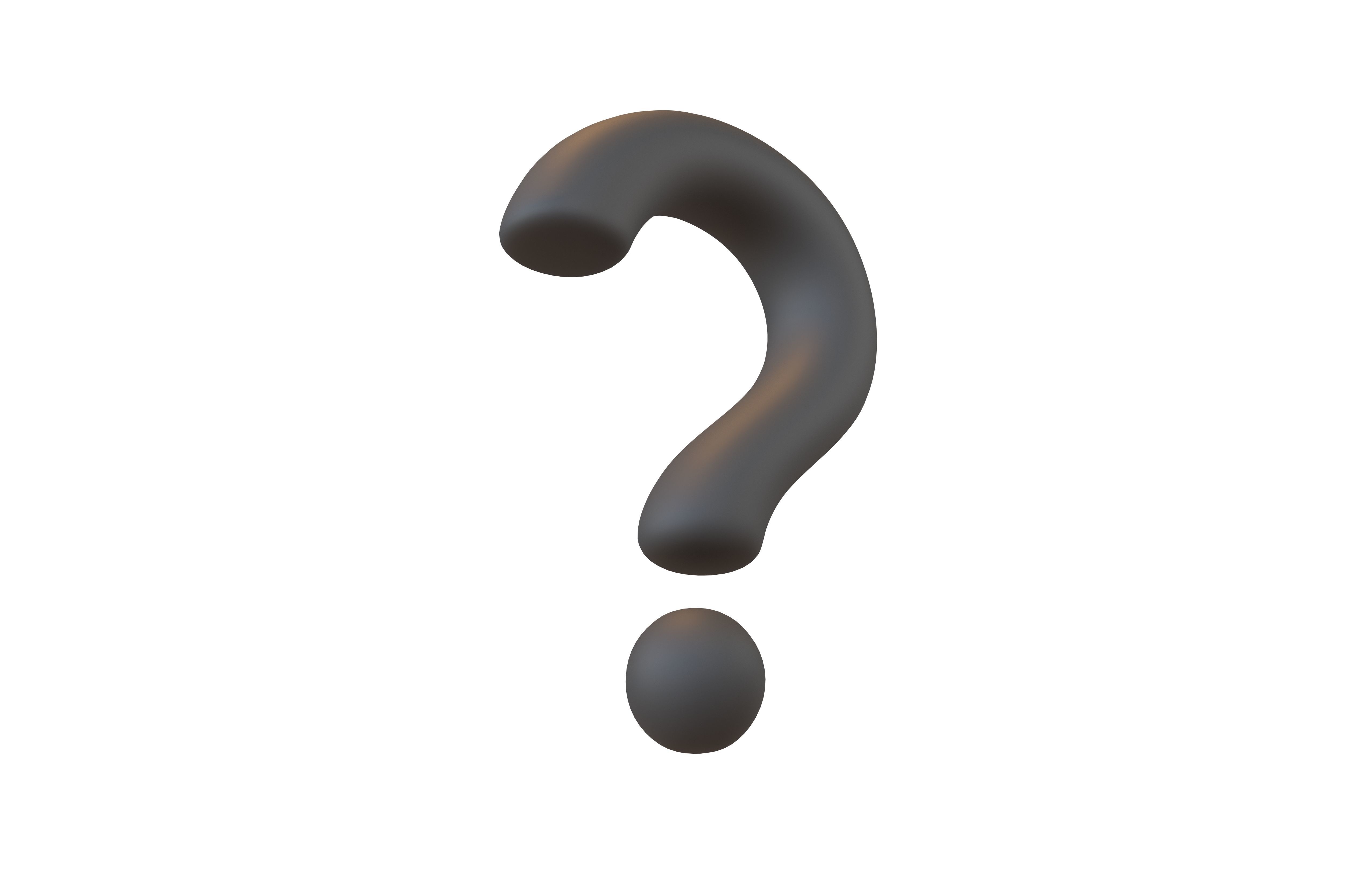 3D model Question Mark Symbol V1 005 VR / AR / low-poly | CGTrader