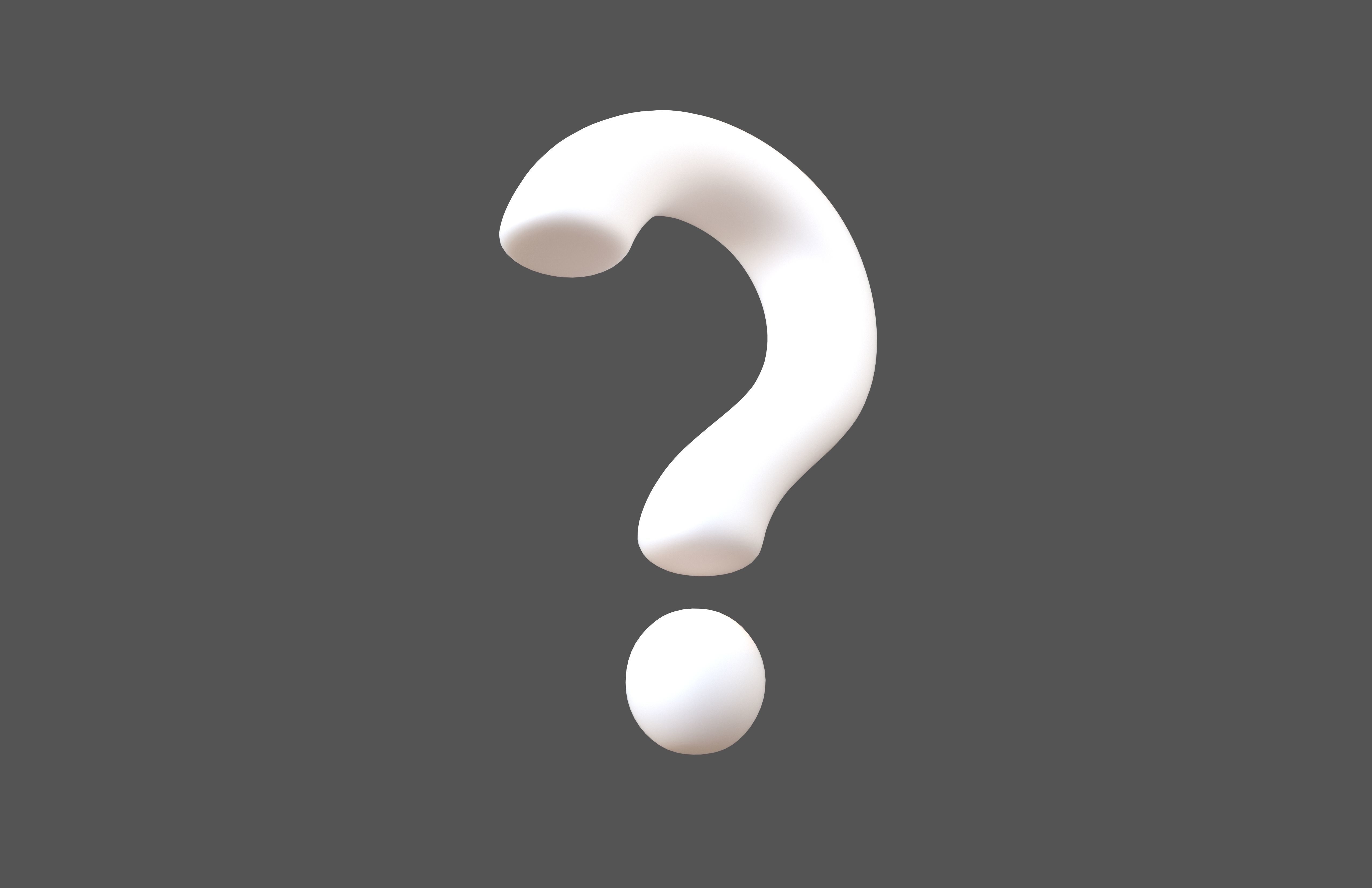 3D model Question Mark Symbol V1 006 VR / AR / low-poly | CGTrader
