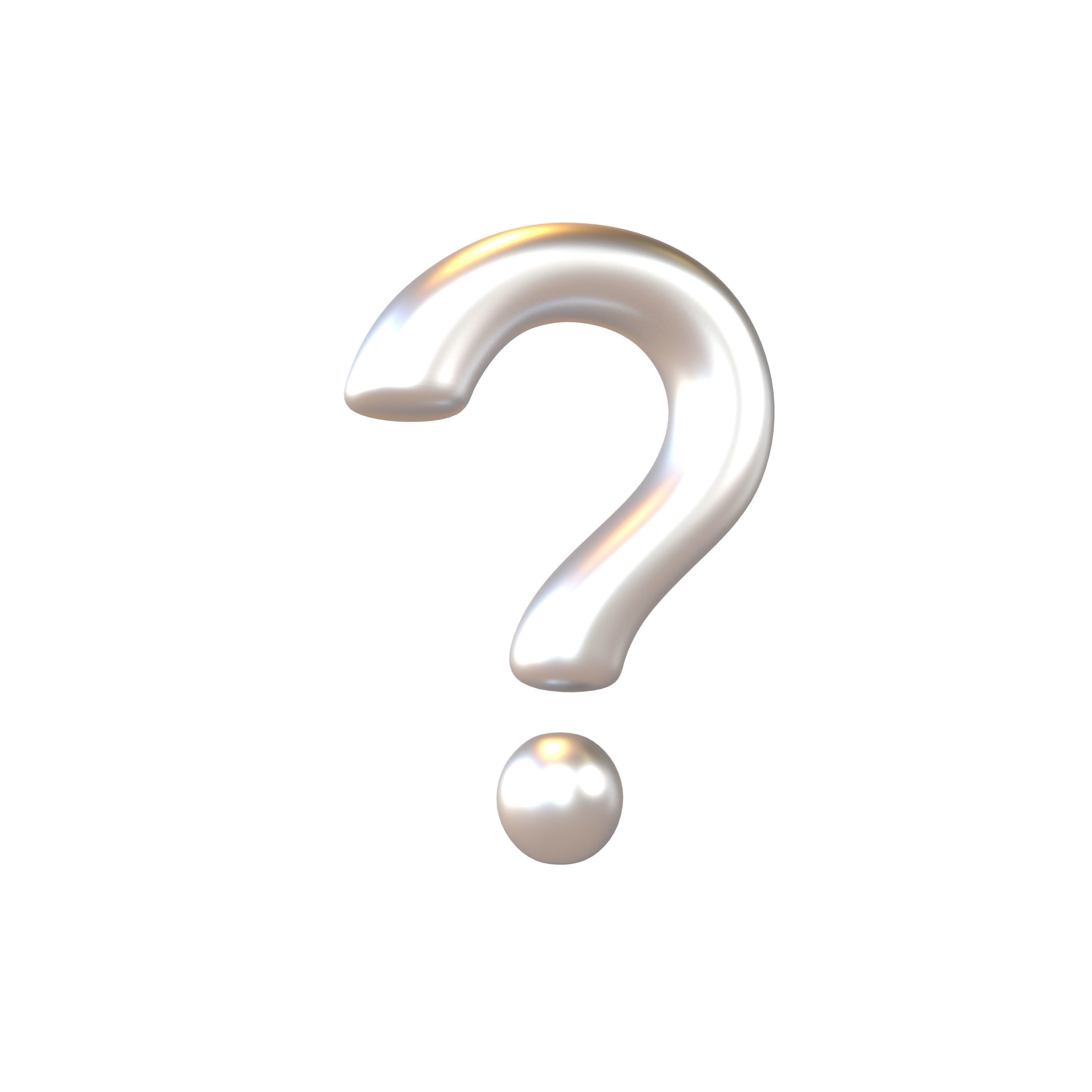 3D model Question Mark Symbol V1 008 VR / AR / low-poly | CGTrader