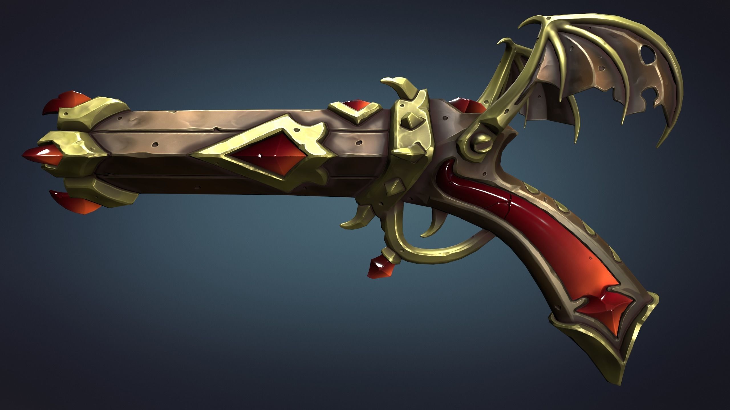 3D model Vampire pistol VR / AR / low-poly rigged | CGTrader