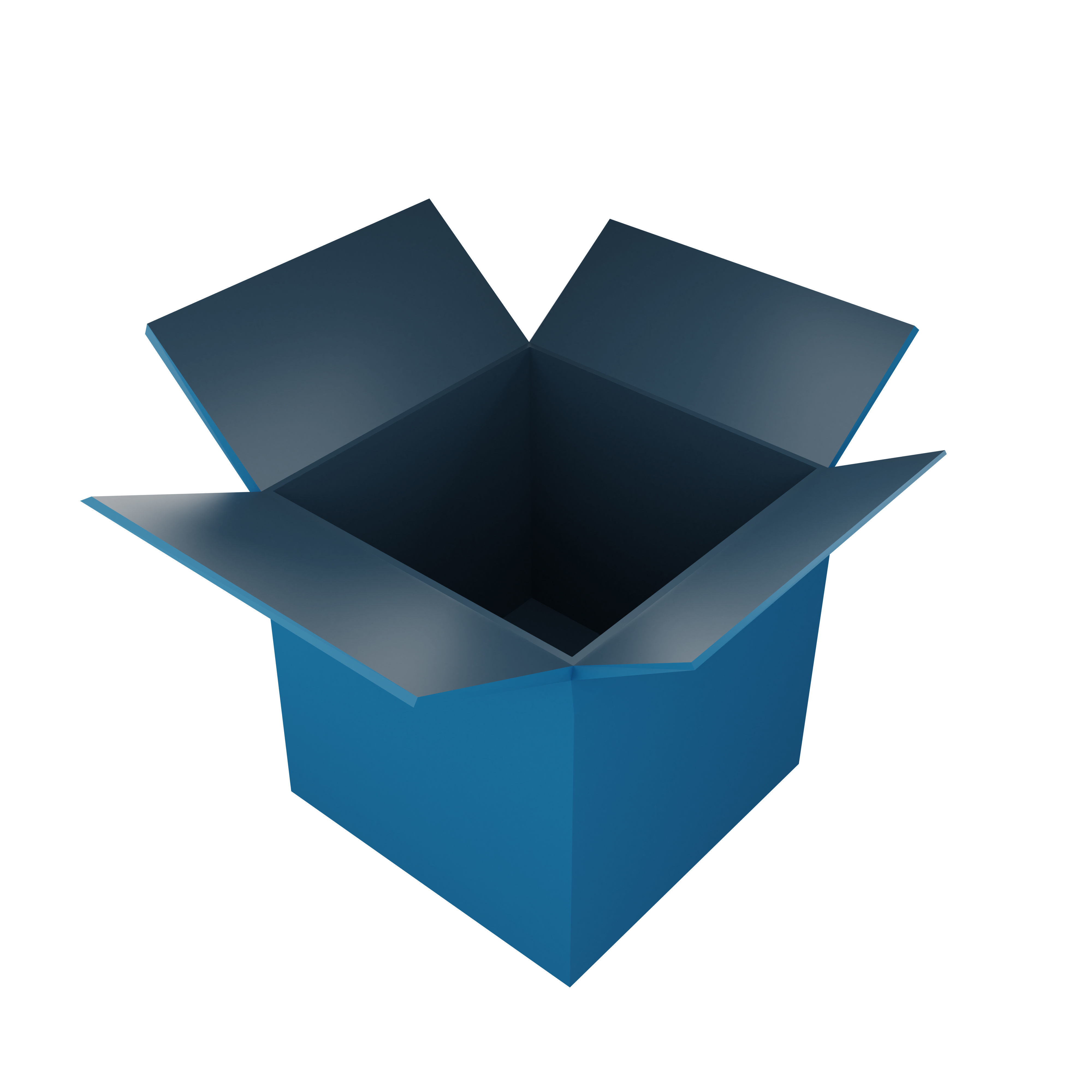 Empty box 3D icon 3D model | CGTrader