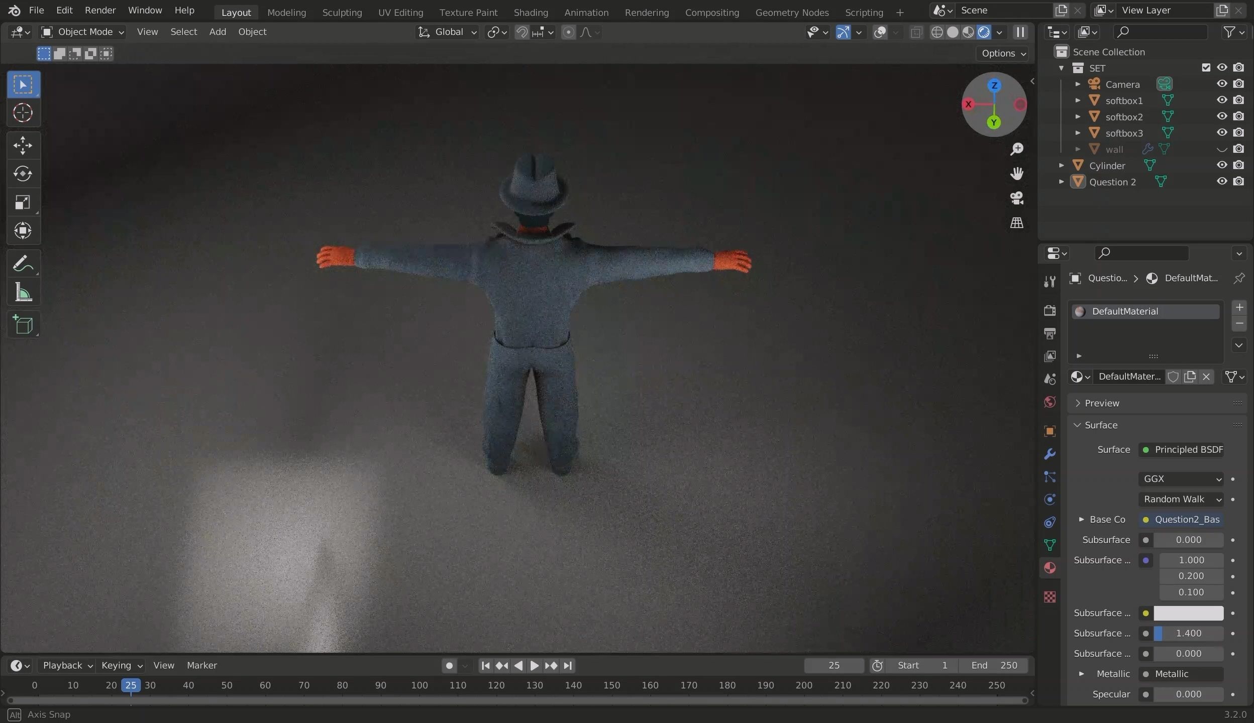 3D model The Question superhero 2 versions VR / AR / low-poly | CGTrader