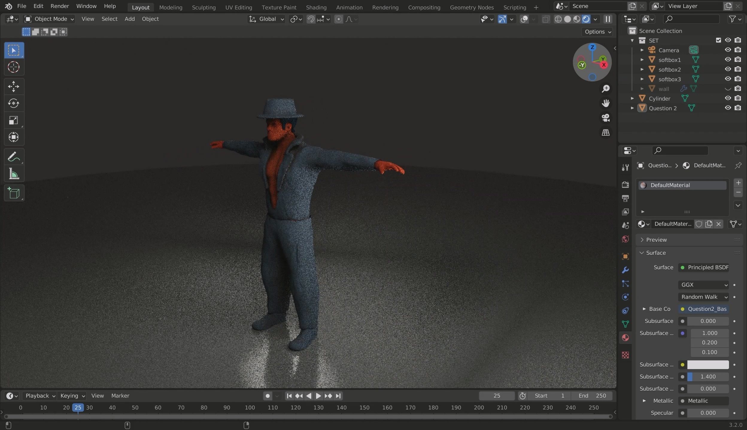 3D model The Question superhero 2 versions VR / AR / low-poly | CGTrader