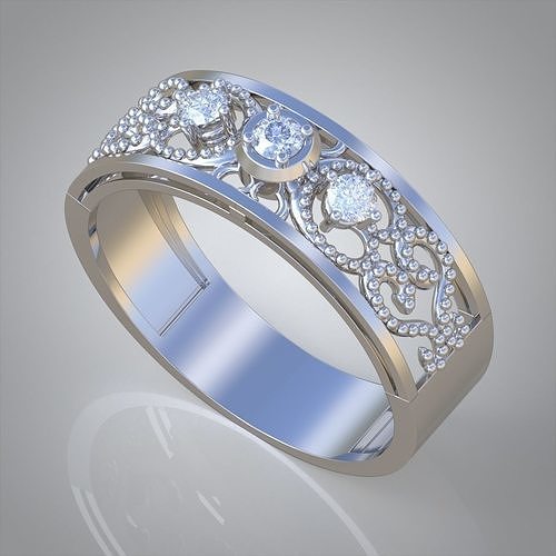 Diamond ring 0526 3D printable model6 3D model 3D printable | CGTrader