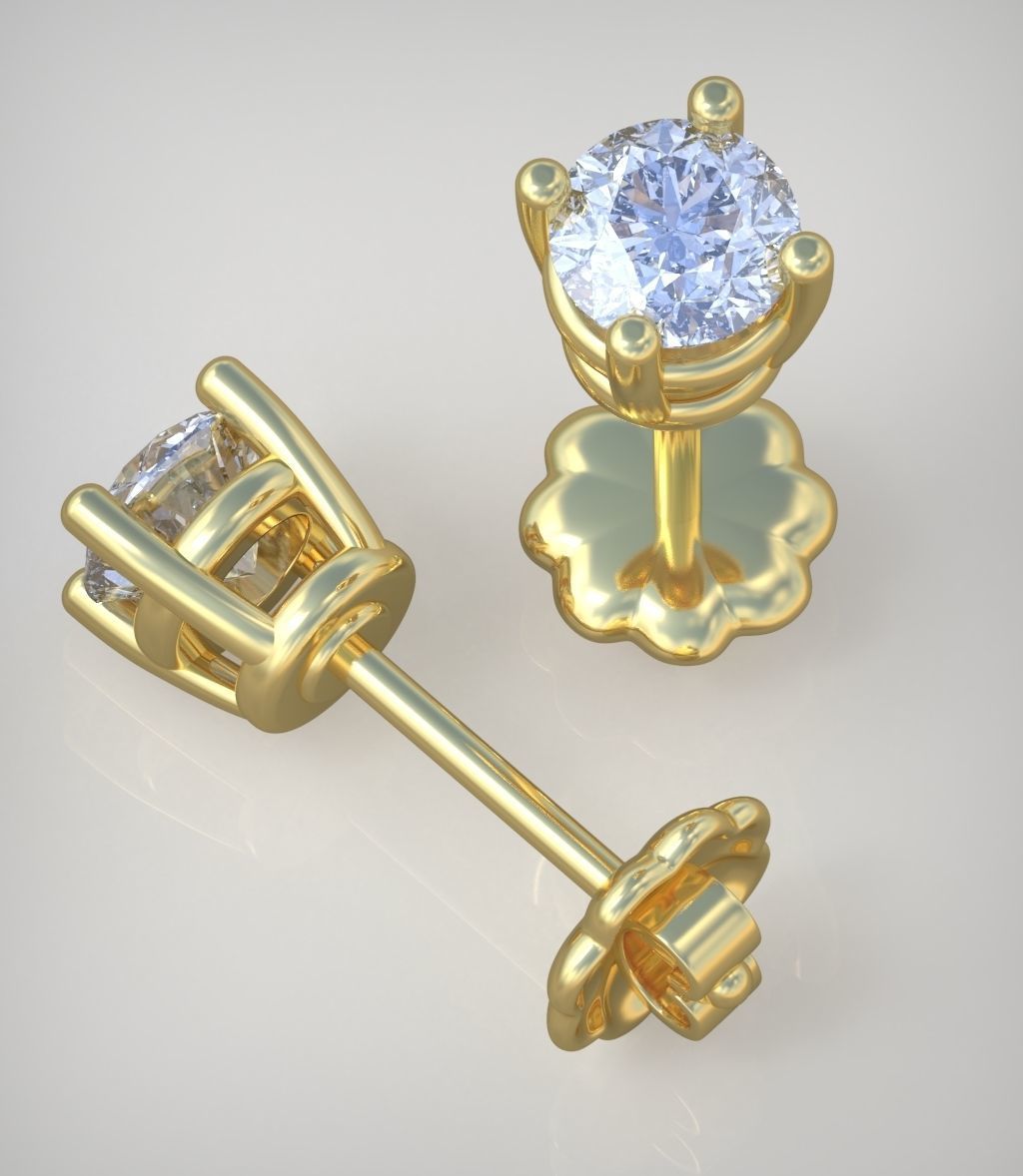 Earring model 0317 3D printable model free 3D model 3D printable | CGTrader