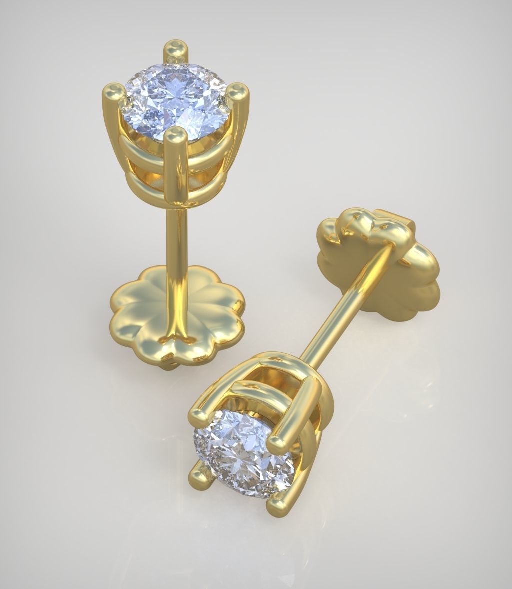 Earring model 0317 3D printable model free 3D model 3D printable | CGTrader