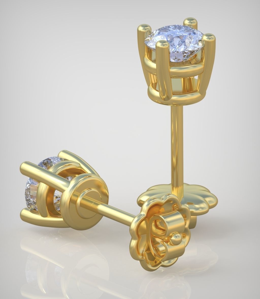 Earring model 0317 3D printable model free 3D model 3D printable | CGTrader