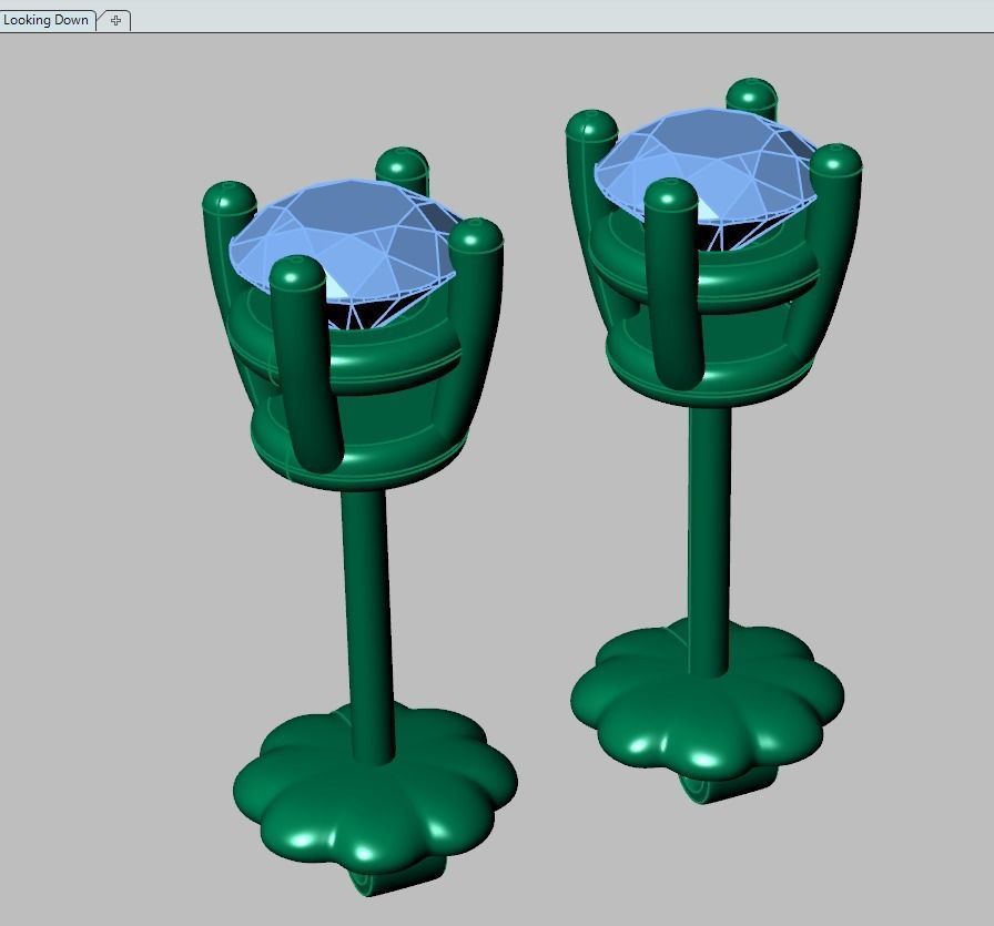 Earring model 0317 3D printable model free 3D model 3D printable | CGTrader