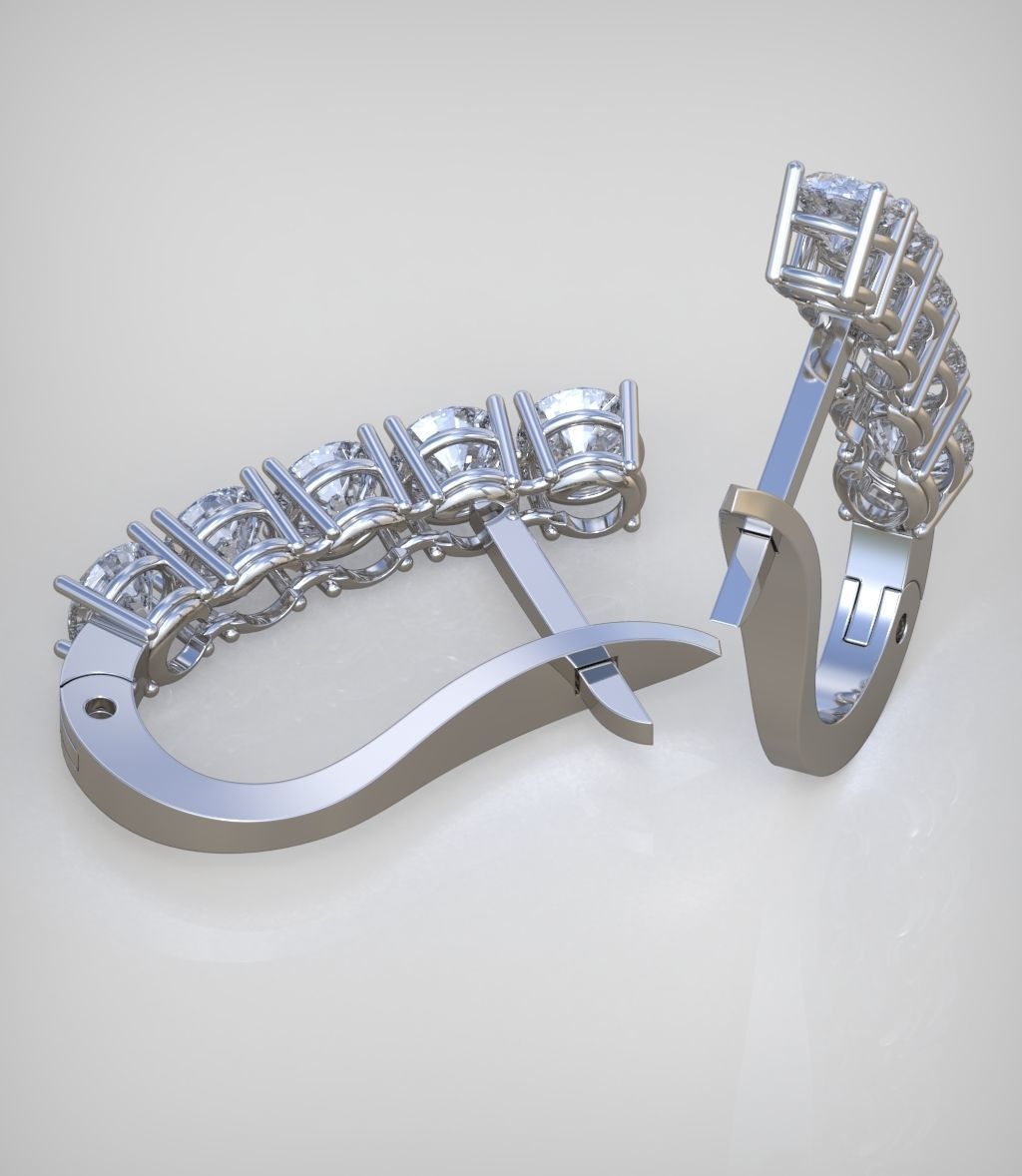 Earring model 0319 3D printable model13 3D model 3D printable | CGTrader