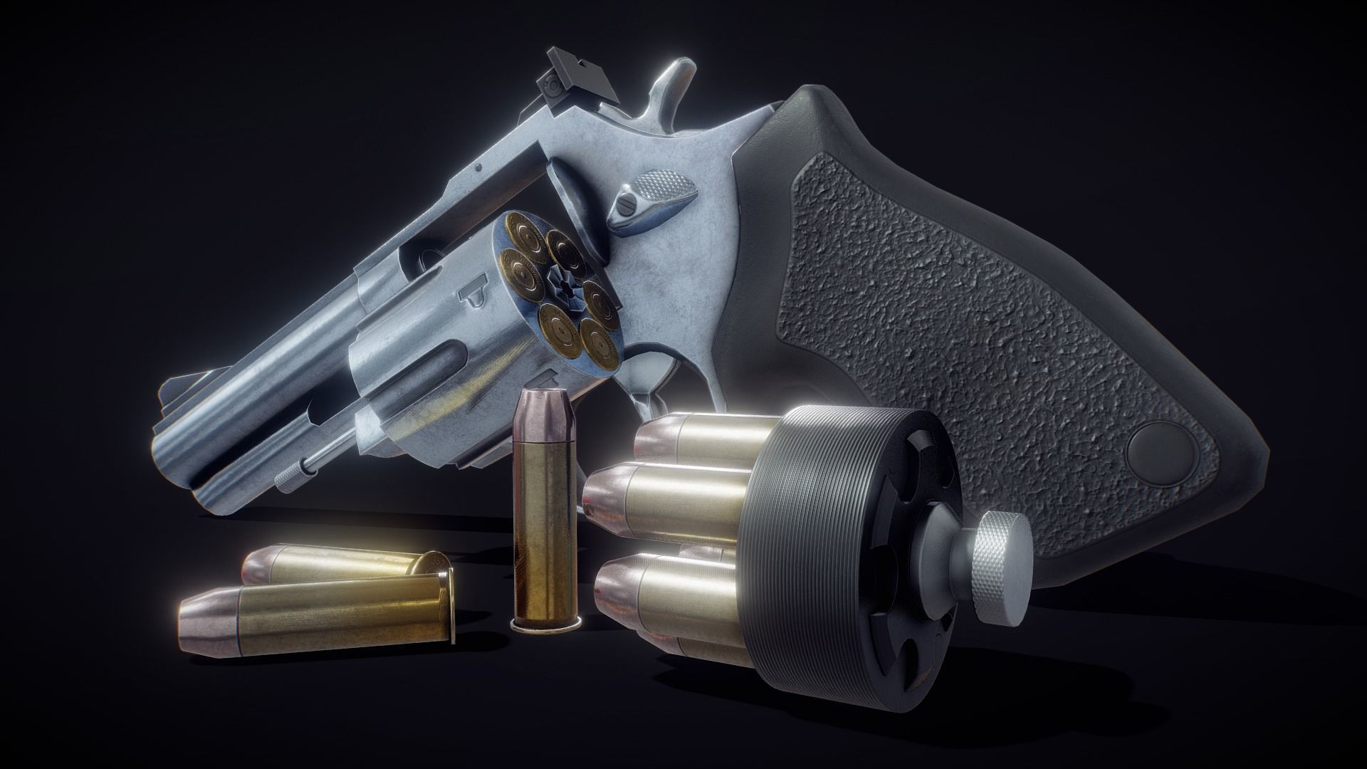 3D model 357 Magnum Revolver VR / AR / low-poly | CGTrader