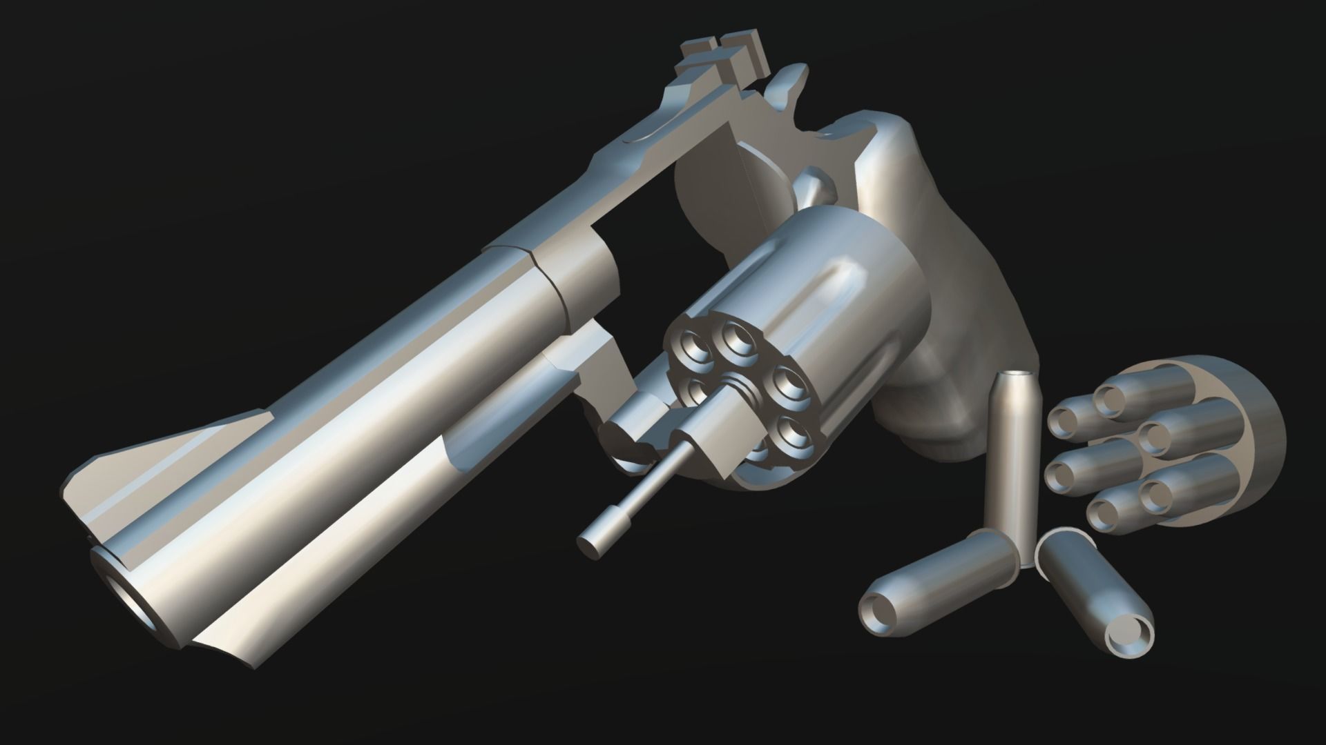 3D model 357 Magnum Revolver VR / AR / low-poly | CGTrader
