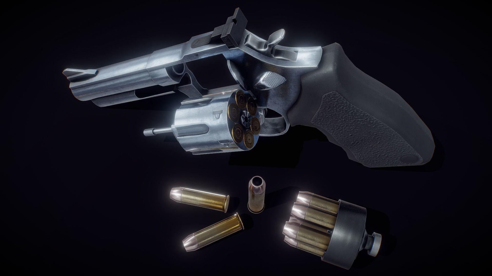 3D model 357 Magnum Revolver VR / AR / low-poly | CGTrader