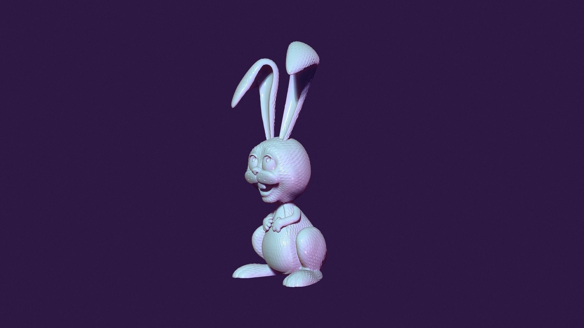 Cartoon rabbit toy 3D model 3D printable | CGTrader