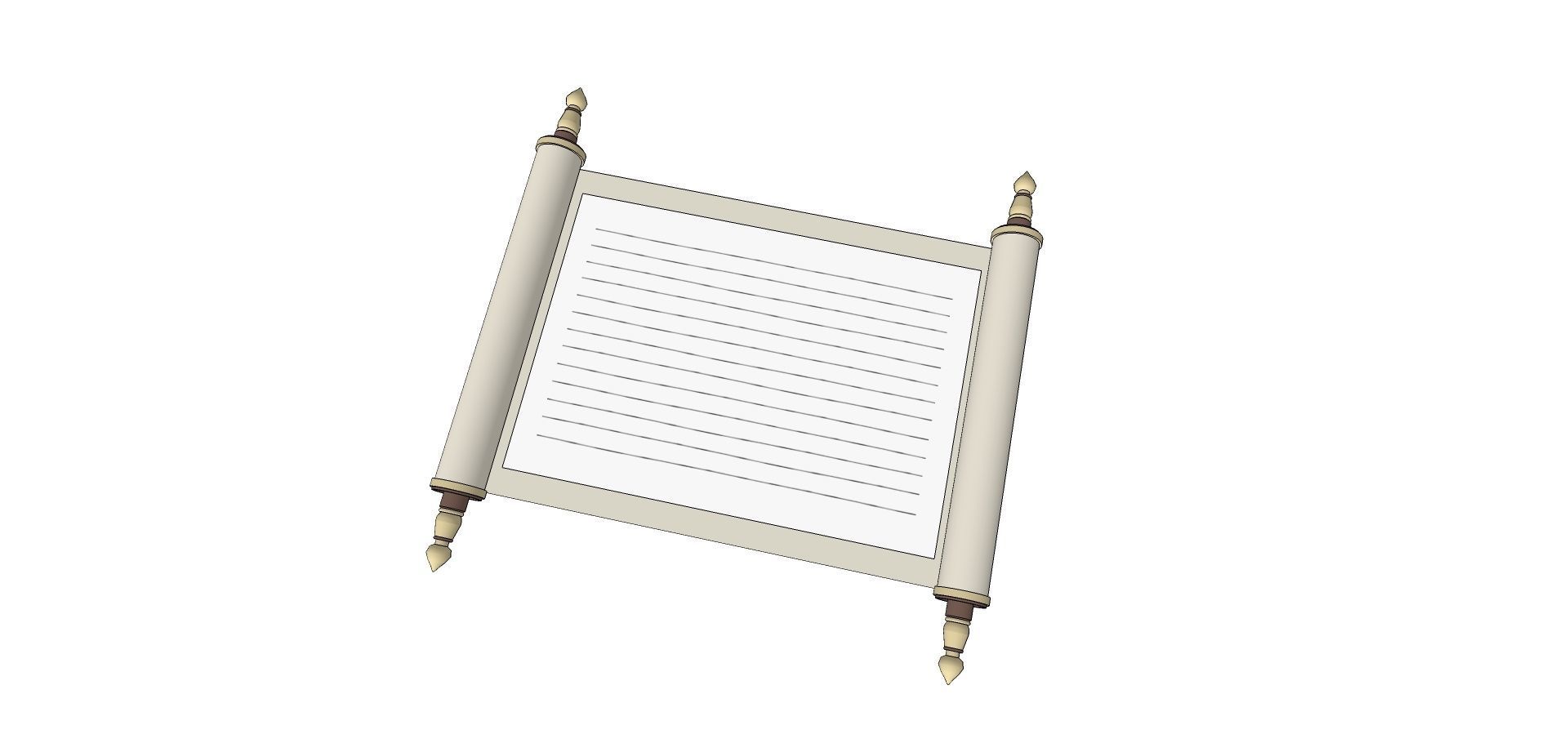 parchment order form 3D model | CGTrader