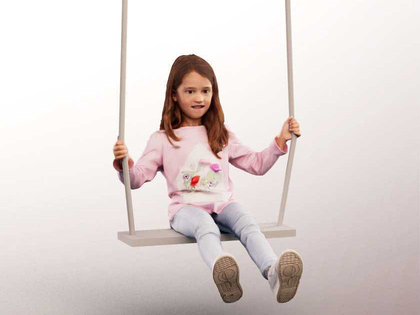 3D model Leonie 12340 - Young Girl On Swing VR / AR / low-poly | CGTrader