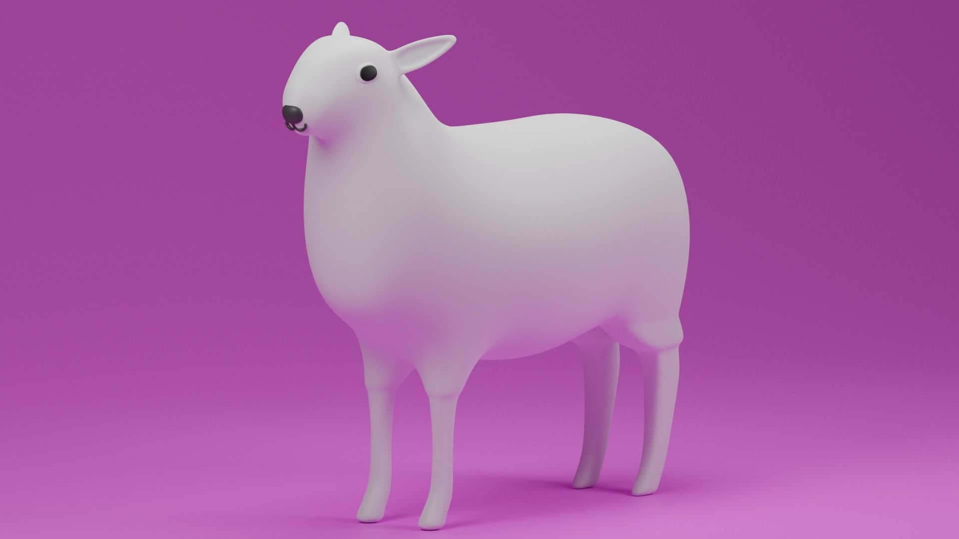 Cartoon Cute Sheep 3D model | CGTrader