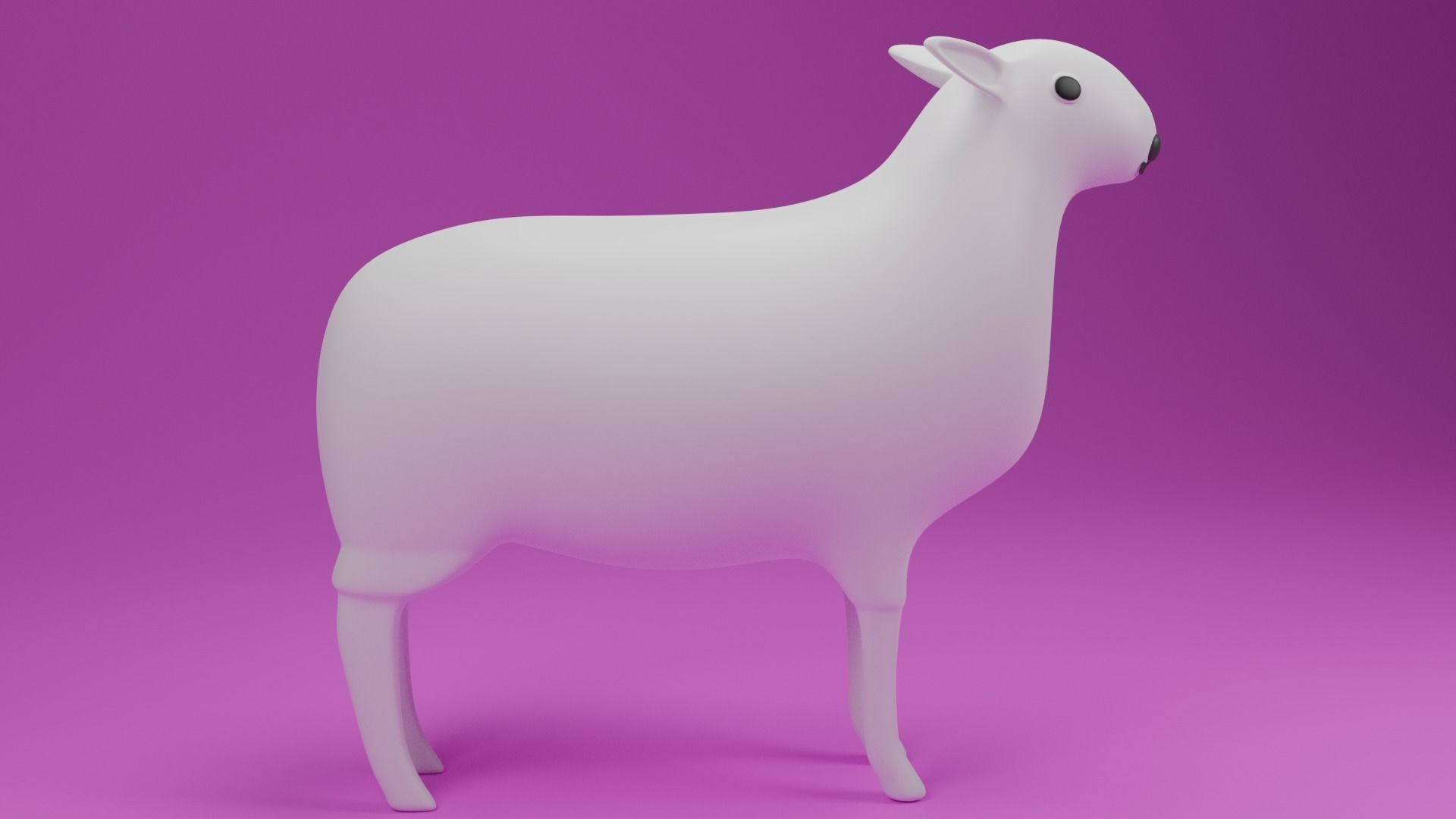 Cartoon Cute Sheep 3D model | CGTrader