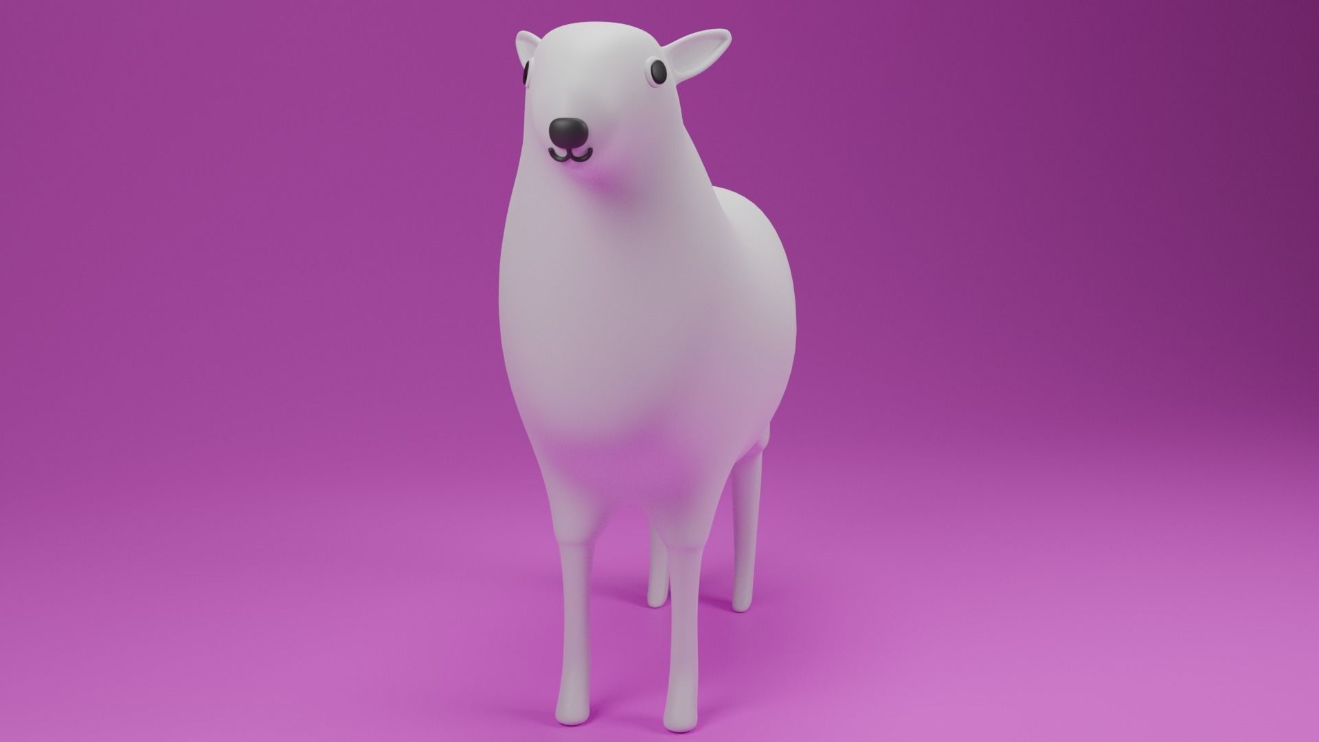 Cartoon Cute Sheep 3D model | CGTrader