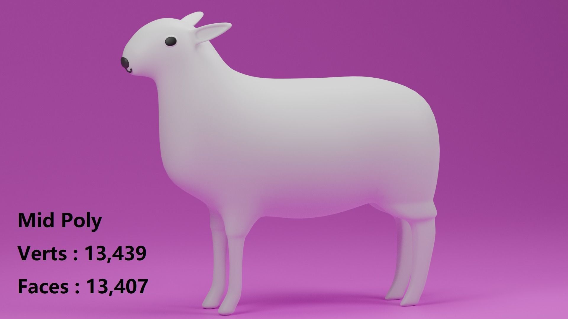Cartoon Cute Sheep 3D model | CGTrader