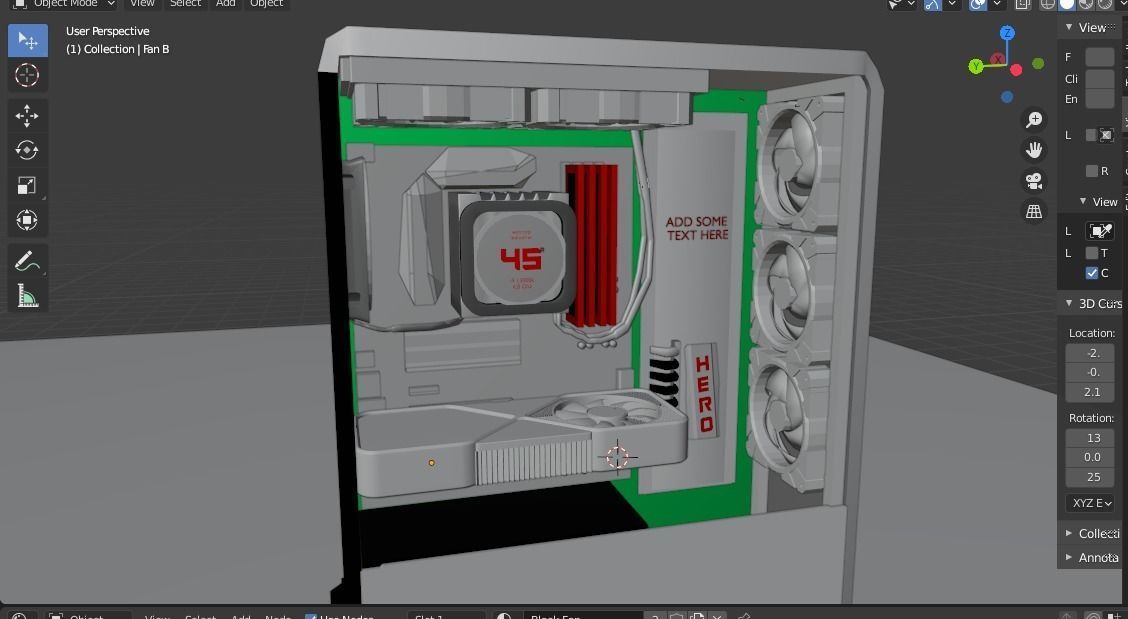 GAMING PC FULL RGB free 3D model | CGTrader