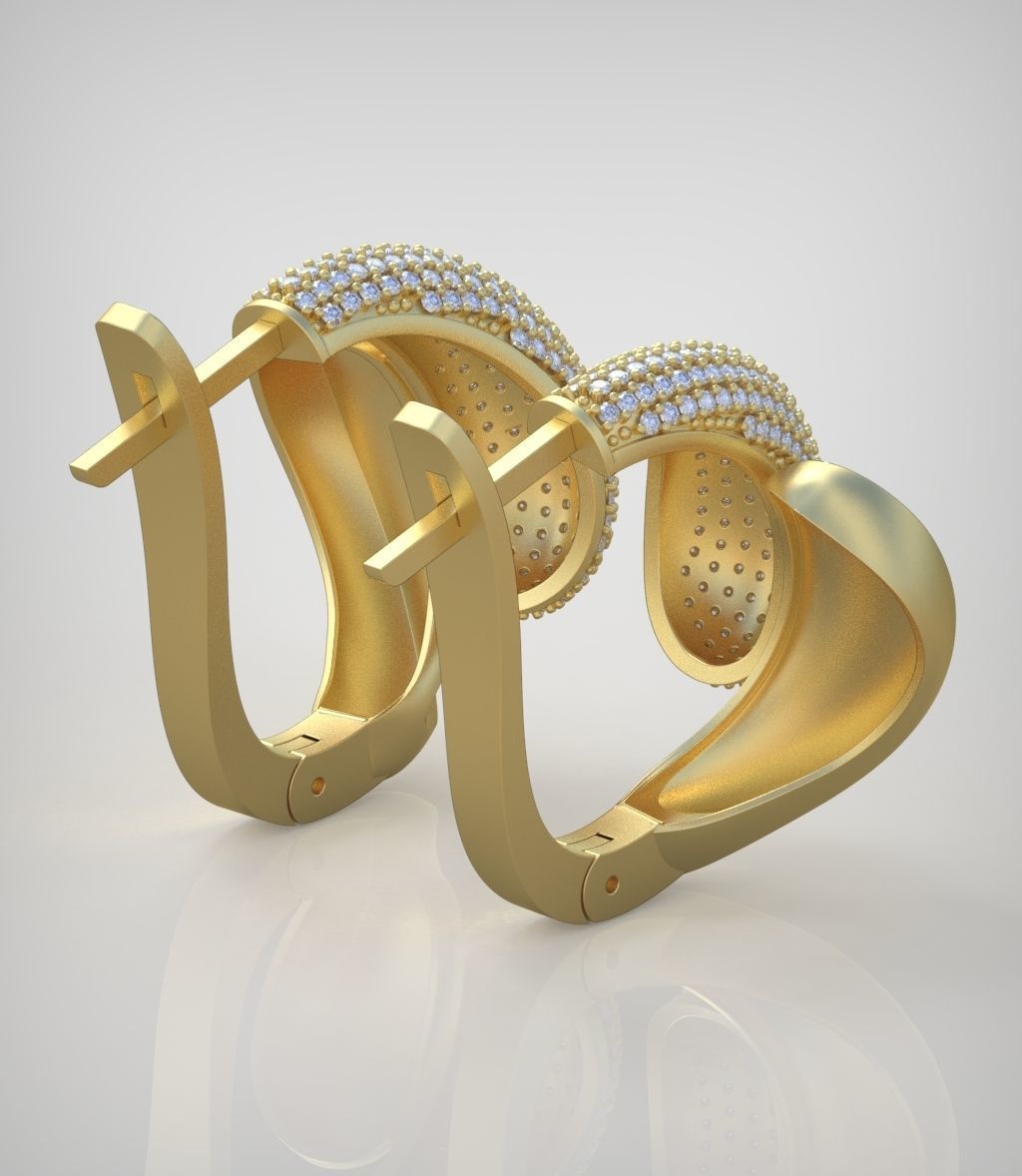 Earring model 0323 3D printable model13 3D model 3D printable | CGTrader