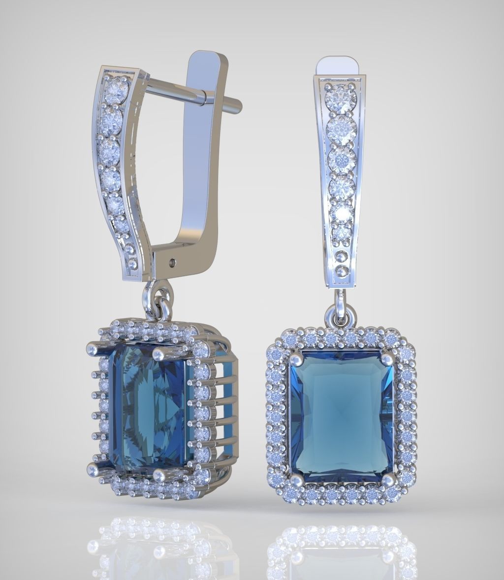 Earring model 0325 3D printable model15 3D model 3D printable | CGTrader