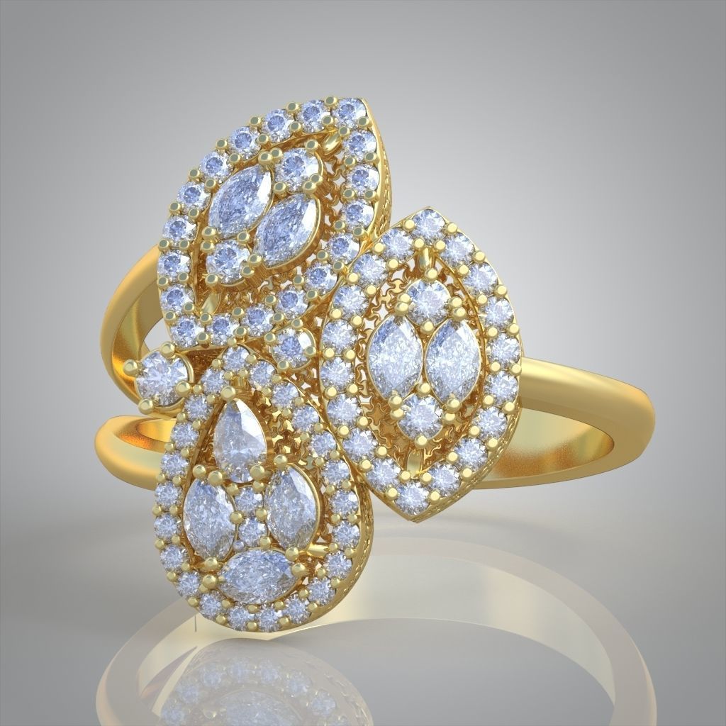Diamond ring 0611 3D printable model8 3D model 3D printable | CGTrader