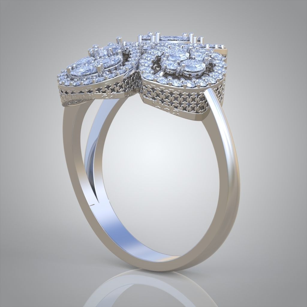 Diamond ring 0611 3D printable model8 3D model 3D printable | CGTrader