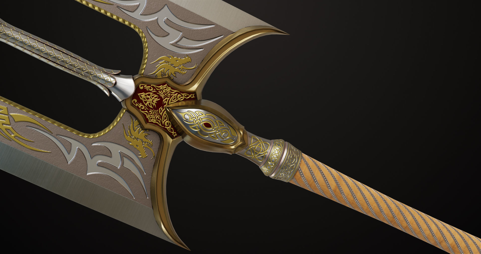 3D Model Collection 3 Medieval Battle Axes All PBR Unity UE Textures ...