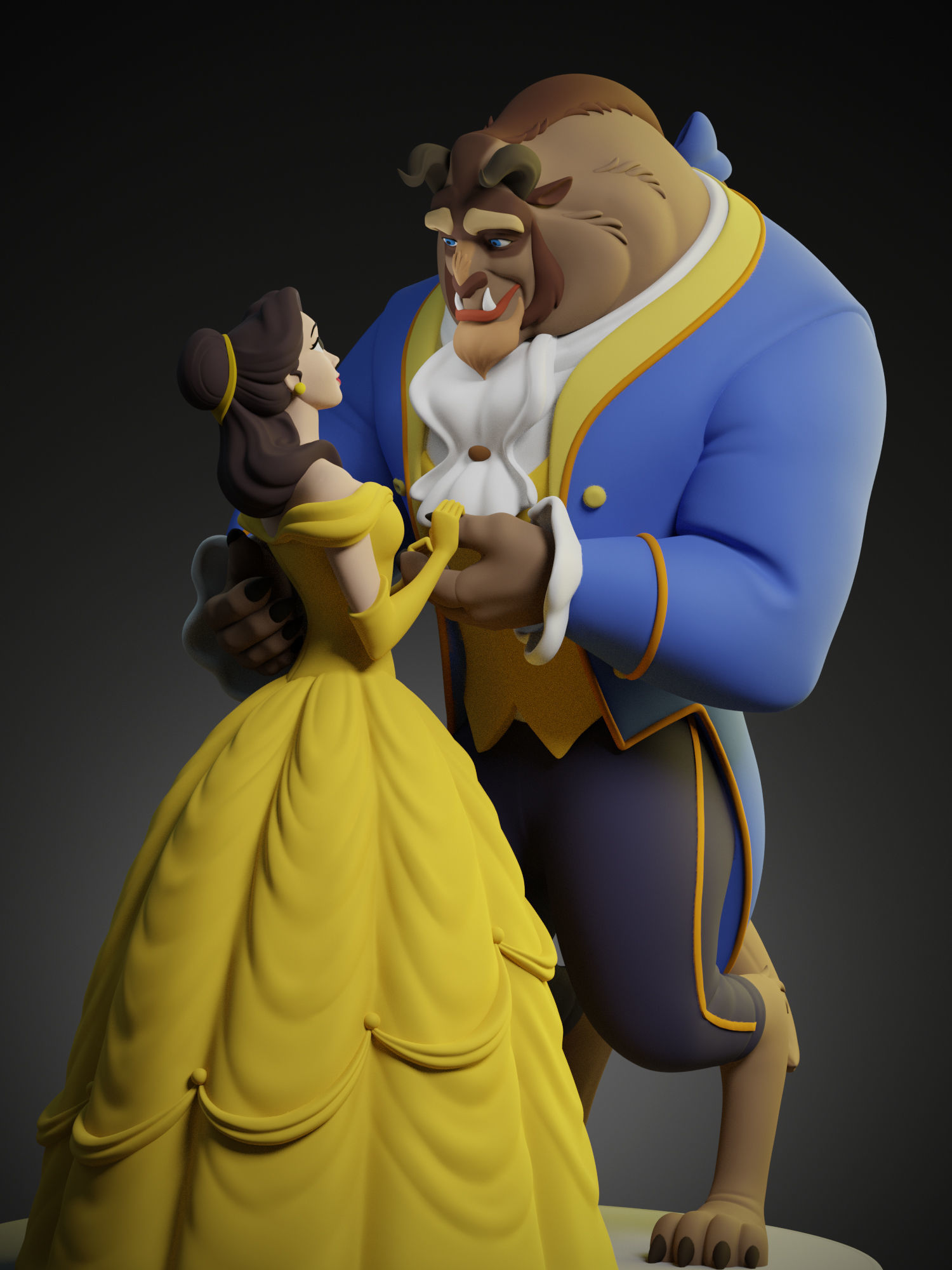 Disney Original Beauty and the Beast 3D model 3D printable | CGTrader